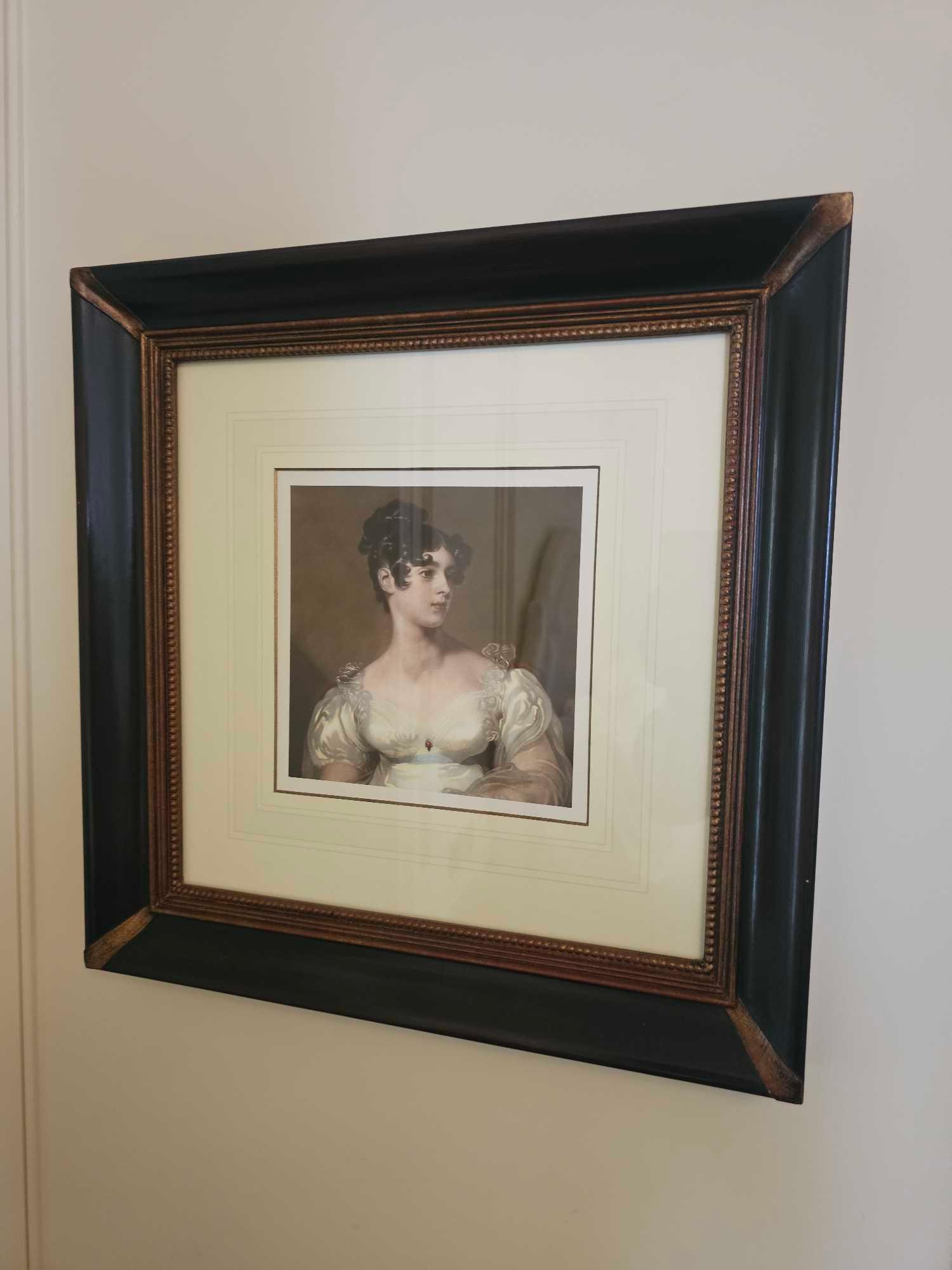 Two finely mounted and glazed reproduction prints after celebrated ...
