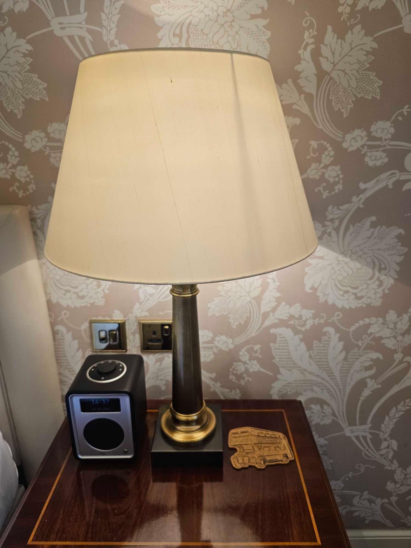 A Pair of Chelsom Elite Lamps in Antique Brass and Gunbarrel Bronze ...