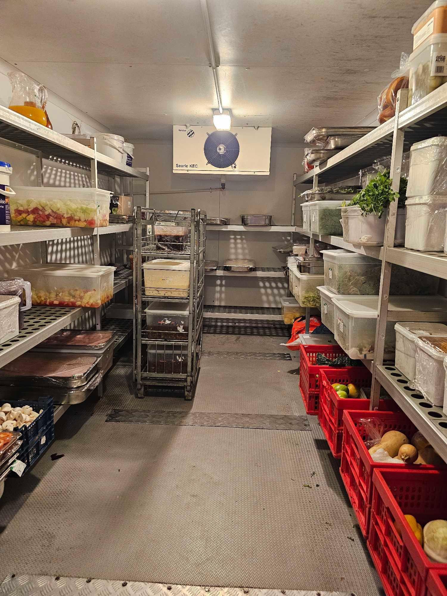 Fermod modular freezer racking system with anodised aluminium uprights ...