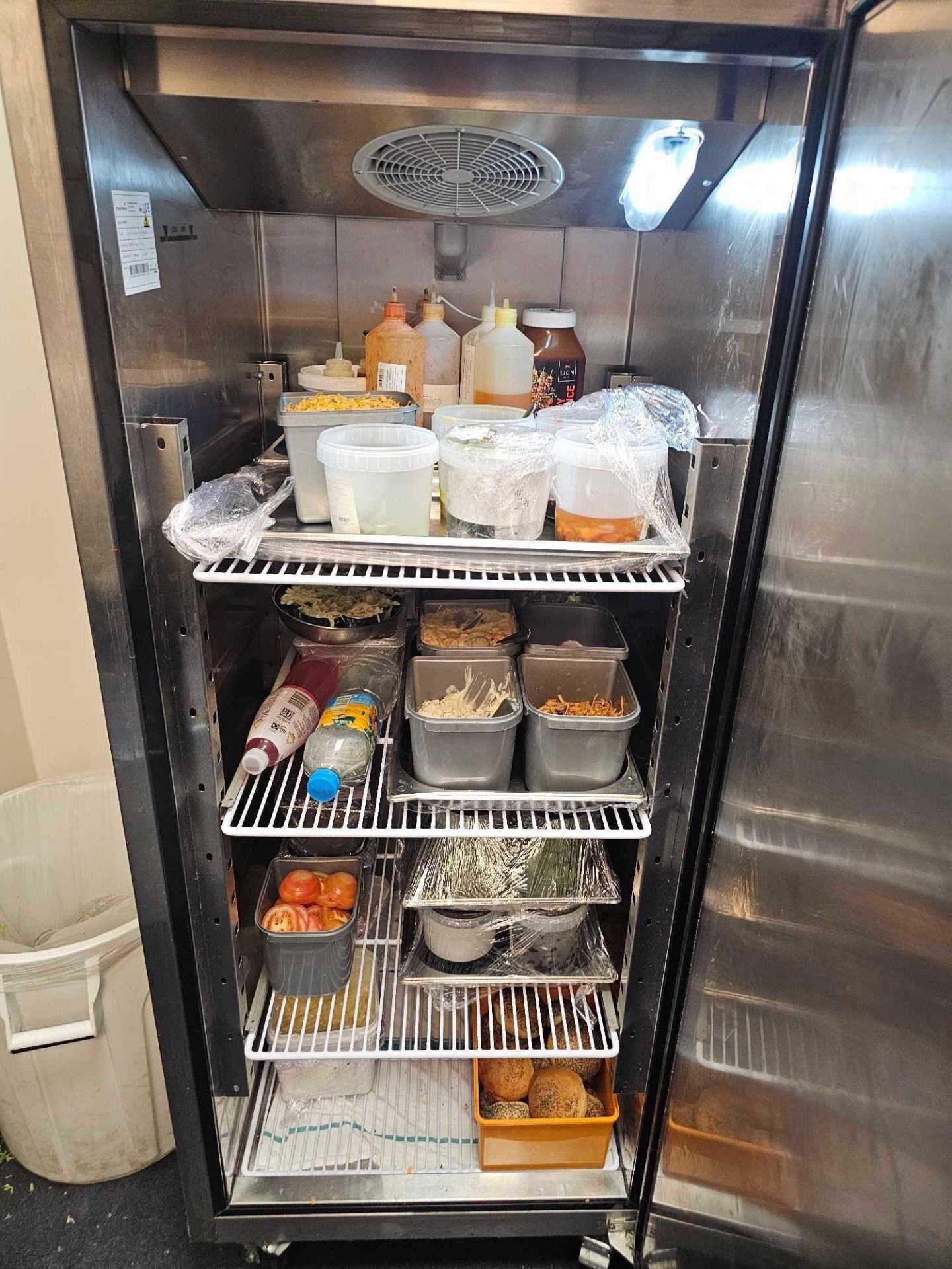 Tefcold Interlevin CAR650 upright gastronorm refrigerator with ...