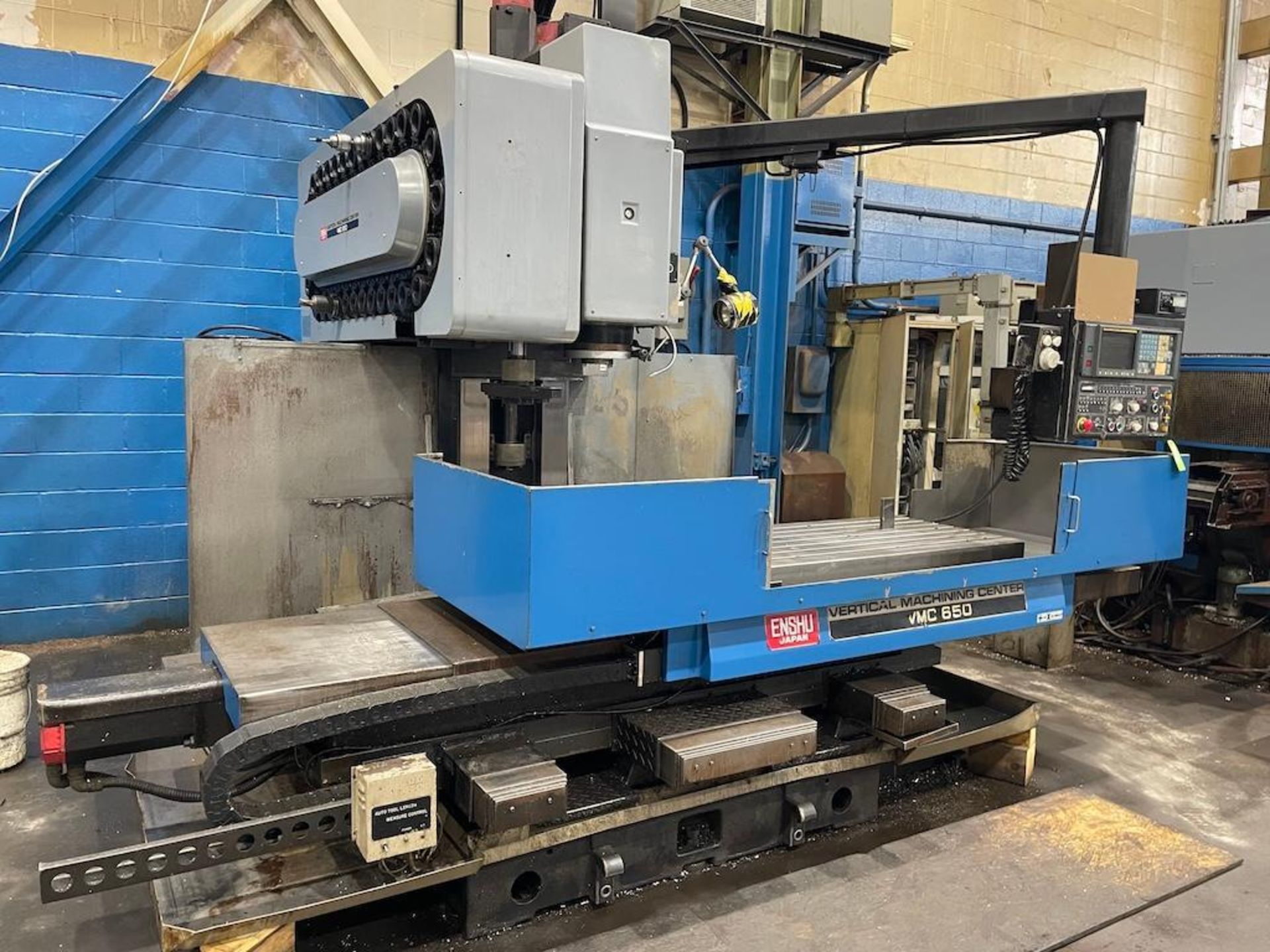 1989 Enshu VMC 650 CNC Vertical Machining Center, Fanuc 15M Control ...