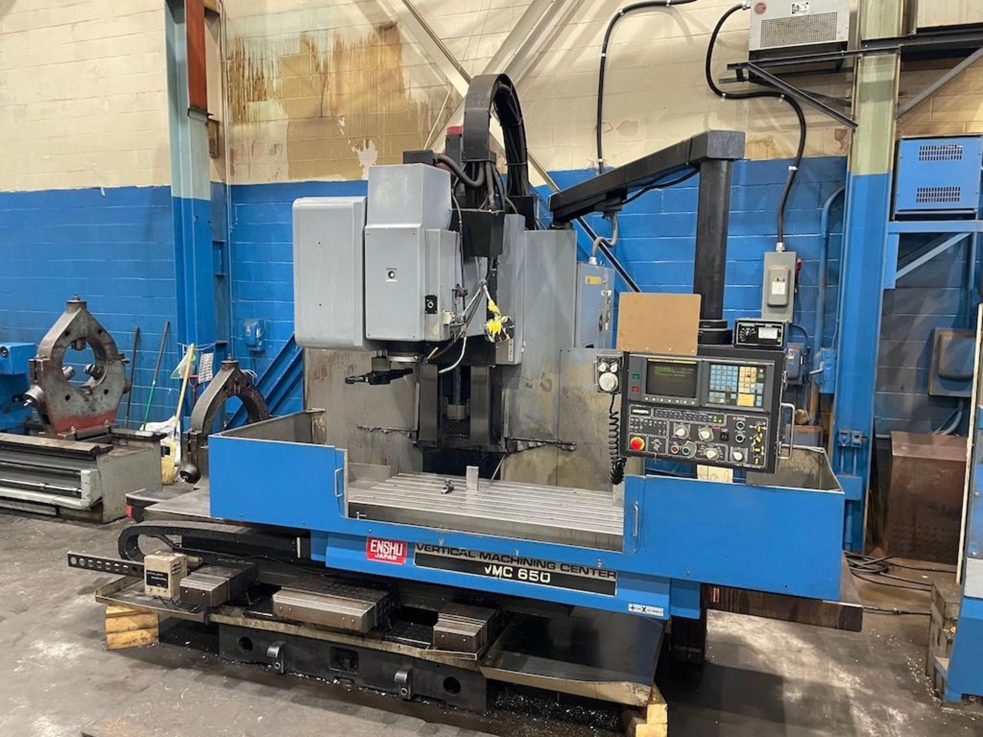1989 Enshu VMC 650 CNC Vertical Machining Center, Fanuc 15M Control ...
