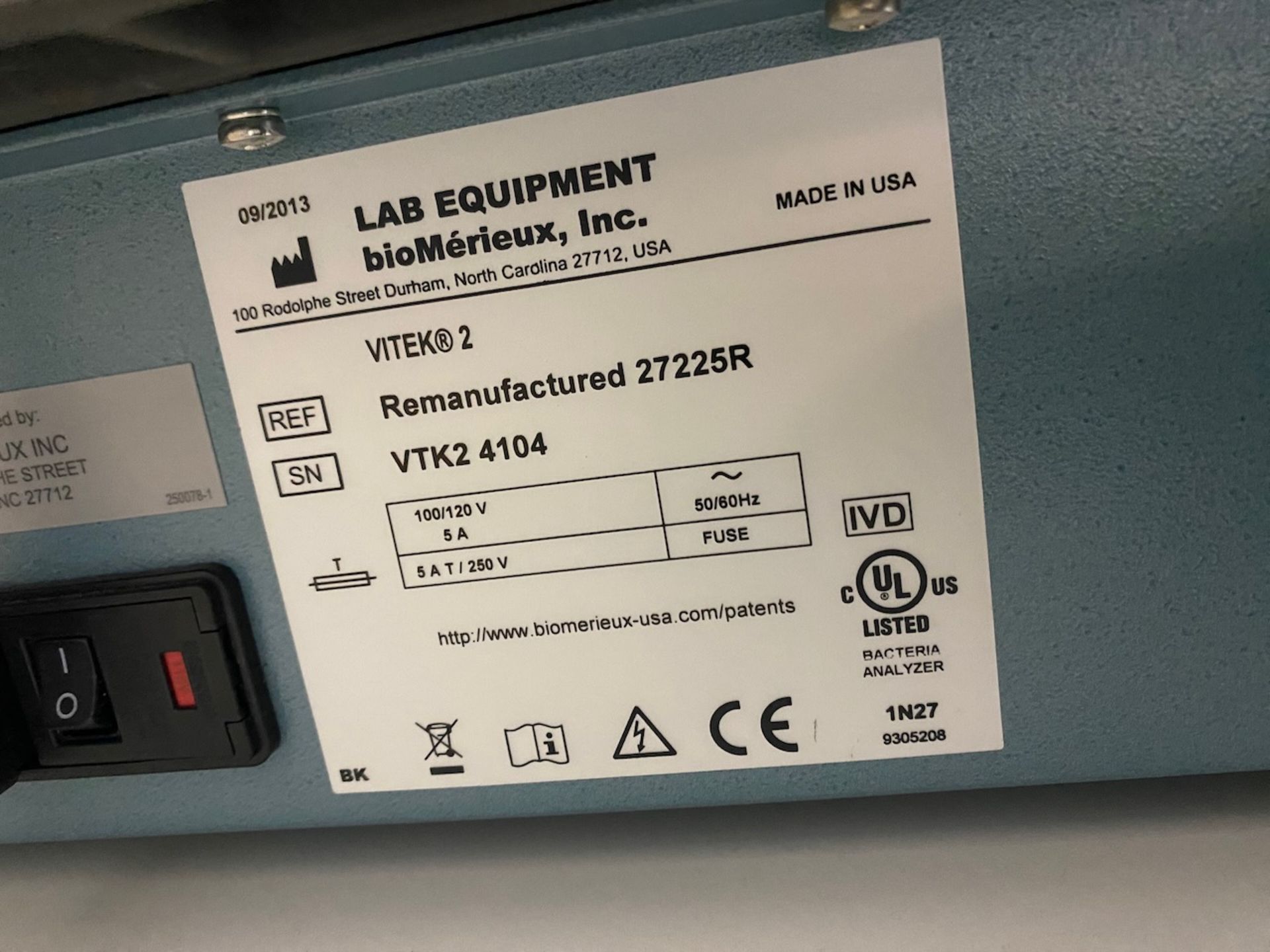 Biomerieux Vitek 2 Identification System, Used for the identification ...