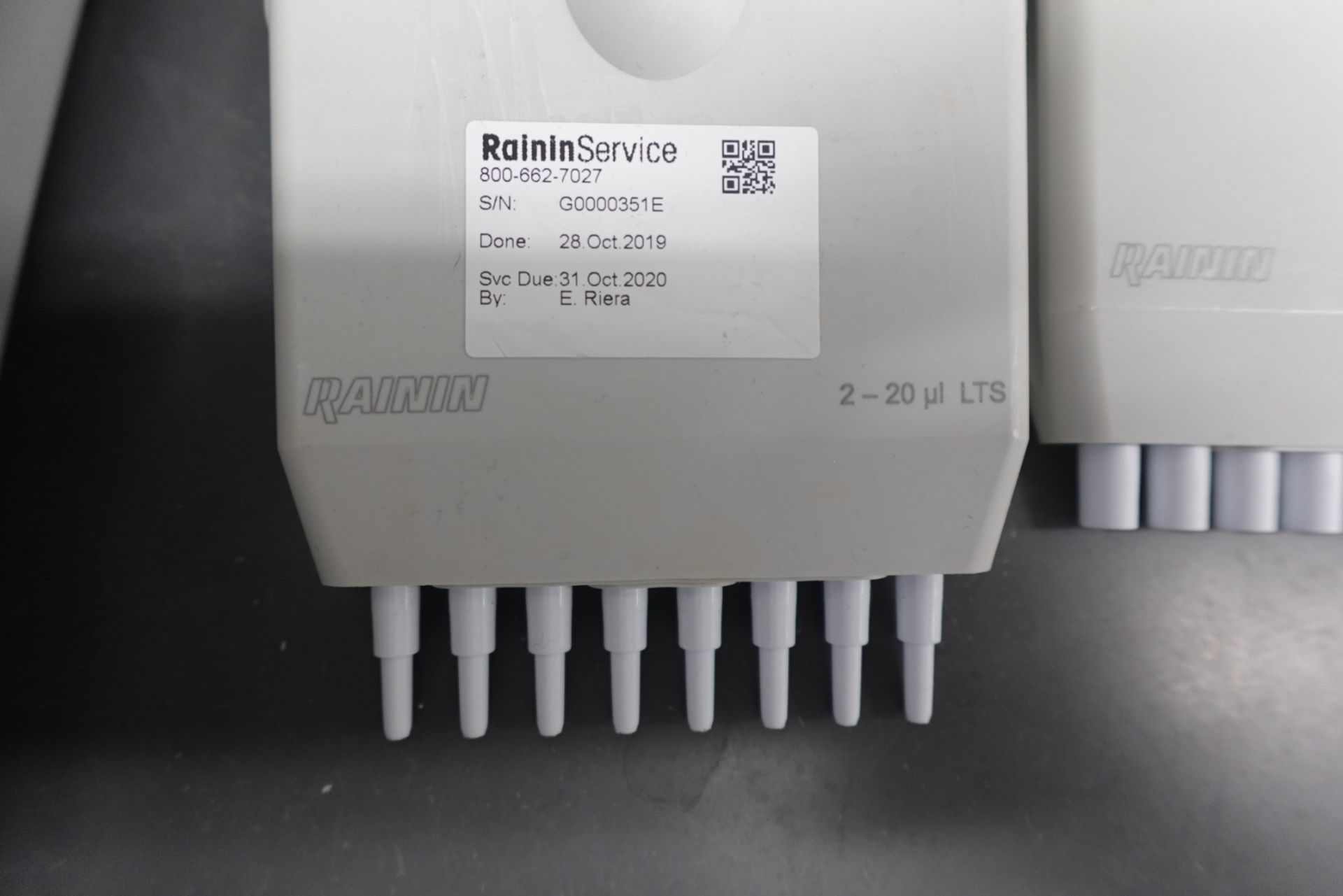 Rainin EDP3-Plus Lot of (7) Pipettes includes 10ul, 100ul and `1000ul ...