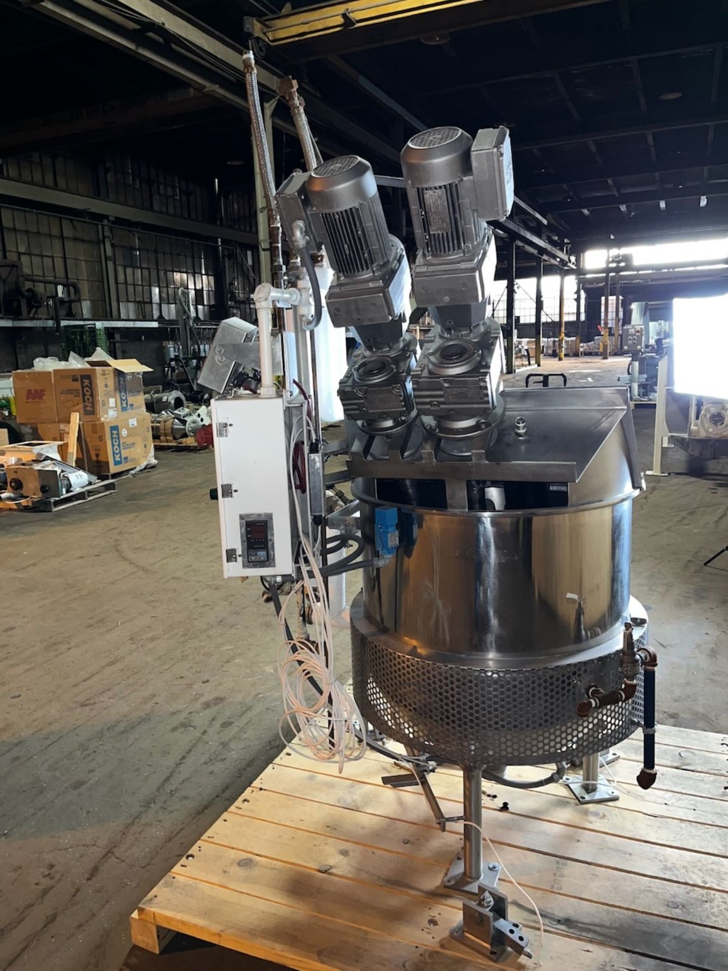 60 gallon twin motion Groen kettle, model INA/2/TA-60, stainless steel ...