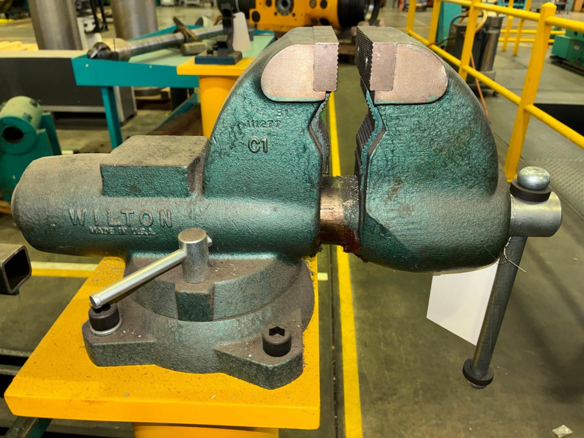 WILTON BENCH VISE ON PEDESTAL
