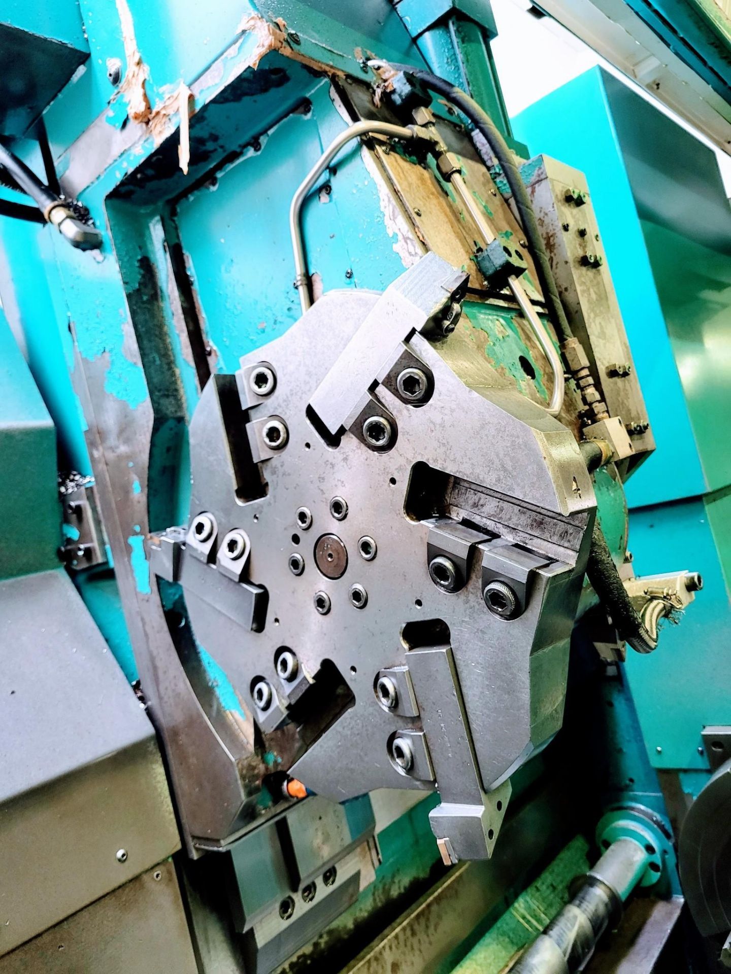 WARNER AND SWASEY SC-32/ LB5 4 AXIS CNC LATHE, DUAL SPINDLE, FANUC ...
