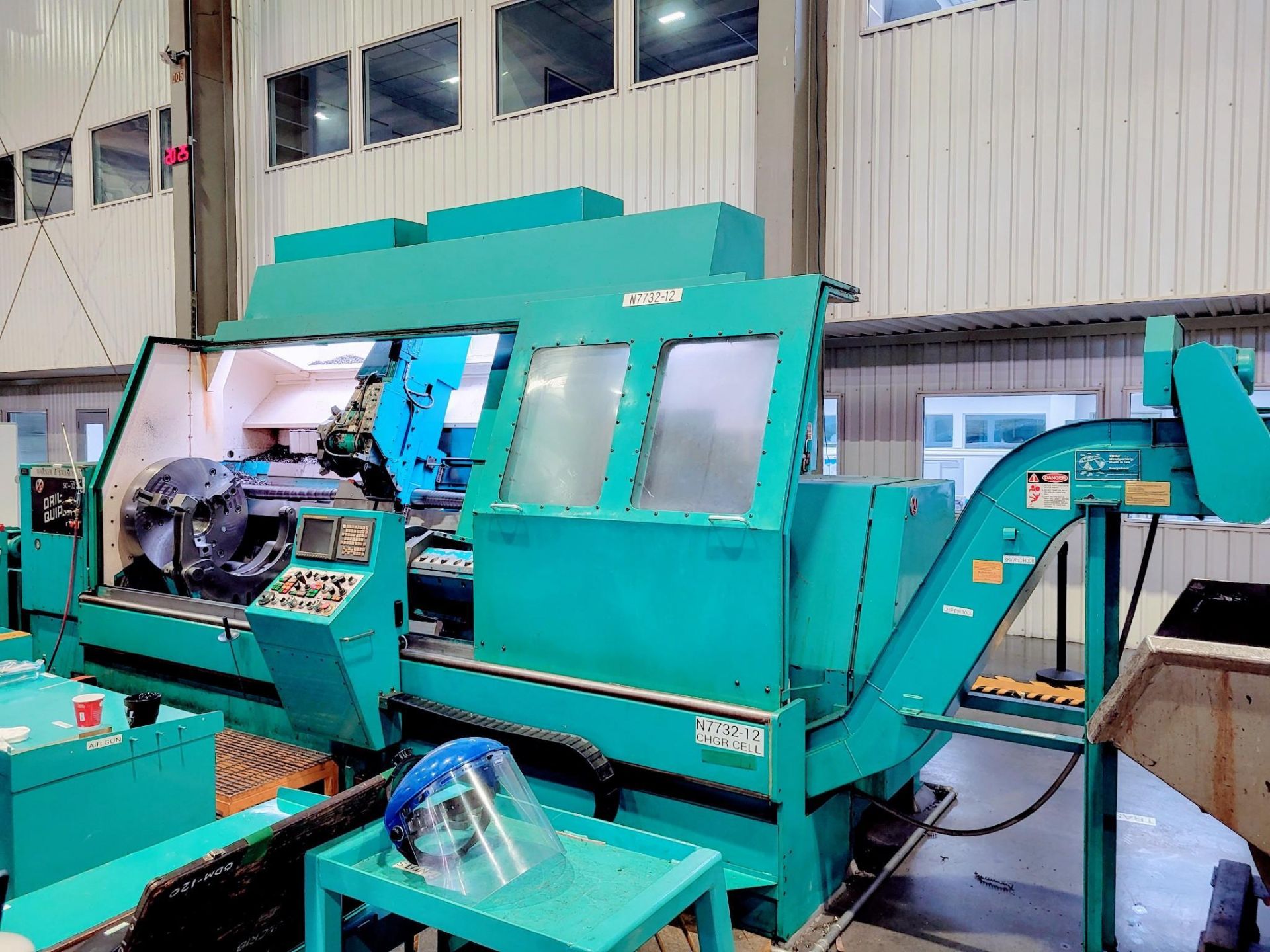 WARNER AND SWASEY SC-32/ LB5 4 AXIS CNC LATHE, DUAL SPINDLE, FANUC ...