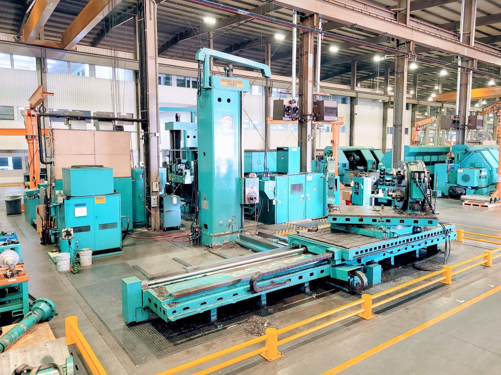 GIDDINGS AND LEWIS-FRASER G60-T CNC 6" HORIZONTAL BORING MILL SN: 450 ...