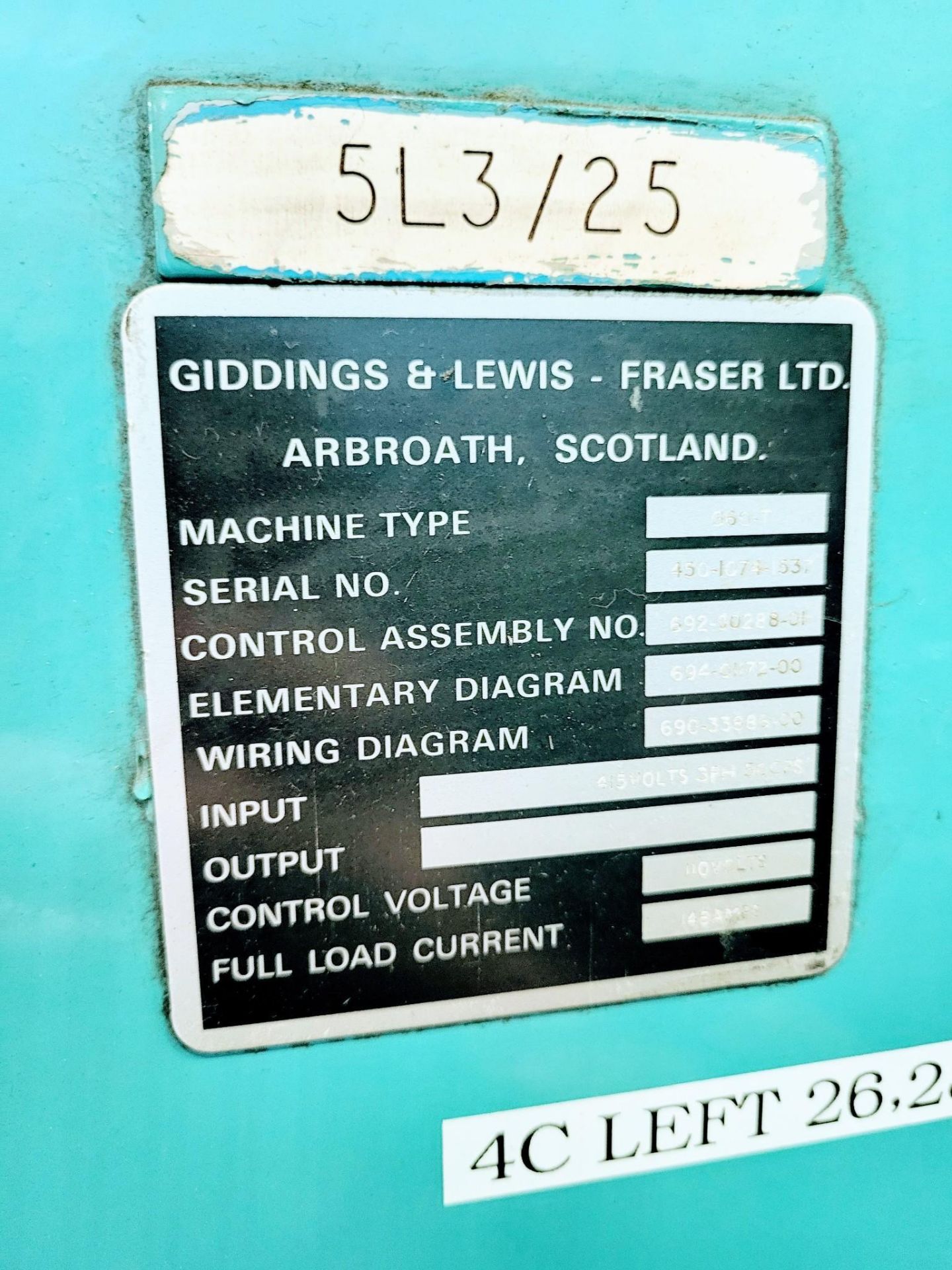 GIDDINGS AND LEWIS-FRASER G60-T CNC 6" HORIZONTAL BORING MILL SN: 450 ...