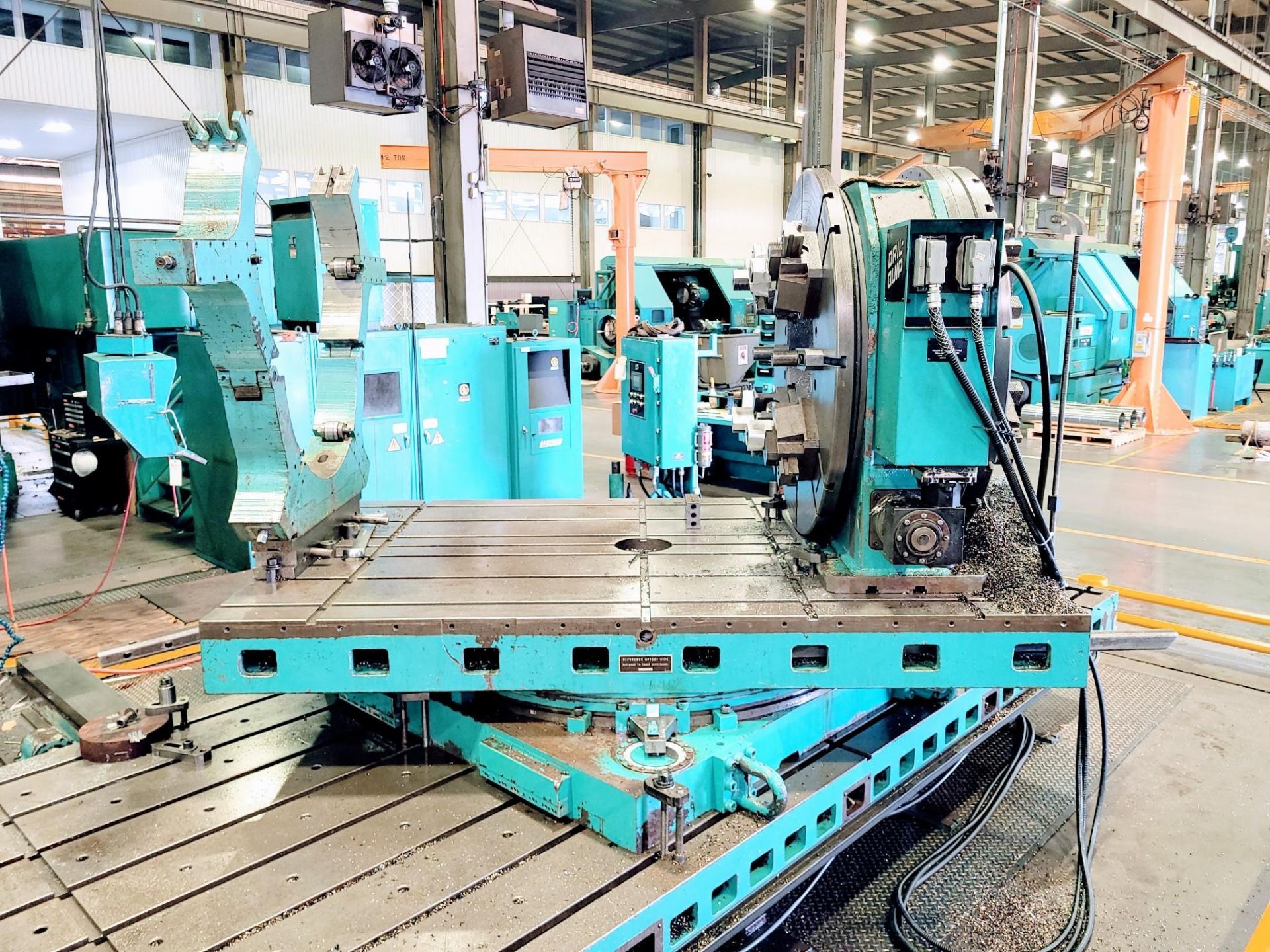 GIDDINGS AND LEWIS-FRASER G60-T CNC 6" HORIZONTAL BORING MILL SN: 450 ...