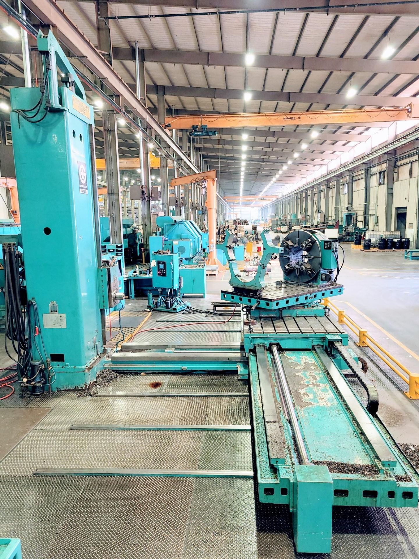 GIDDINGS AND LEWIS-FRASER G60-T CNC 6" HORIZONTAL BORING MILL SN: 450 ...