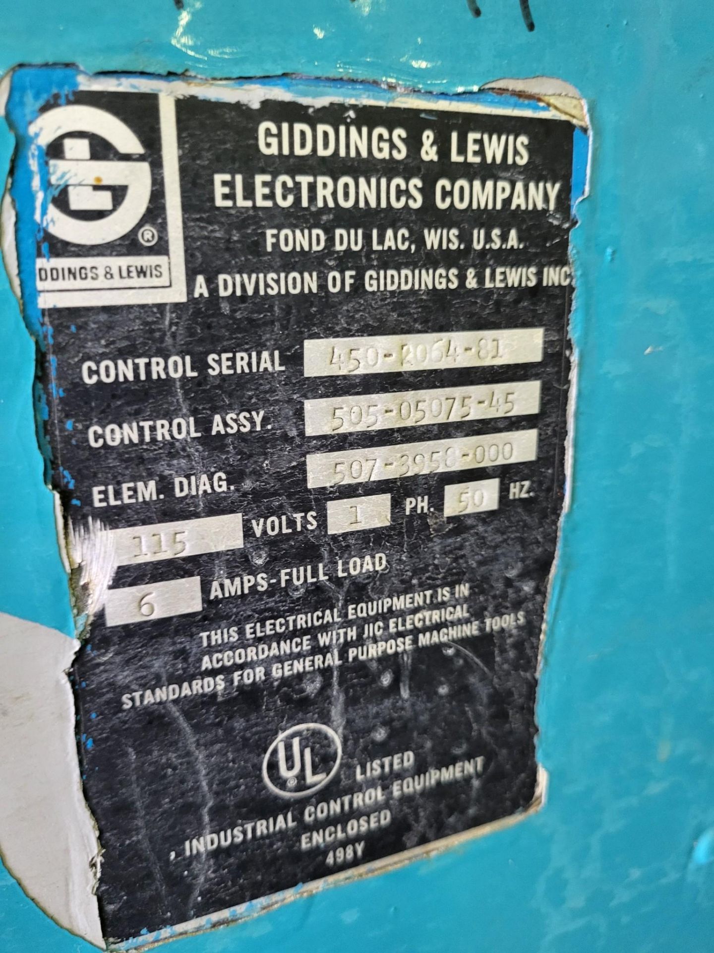 GIDDINGS AND LEWIS-FRASER G60-T CNC 6" HORIZONTAL BORING MILL SN: 450 ...