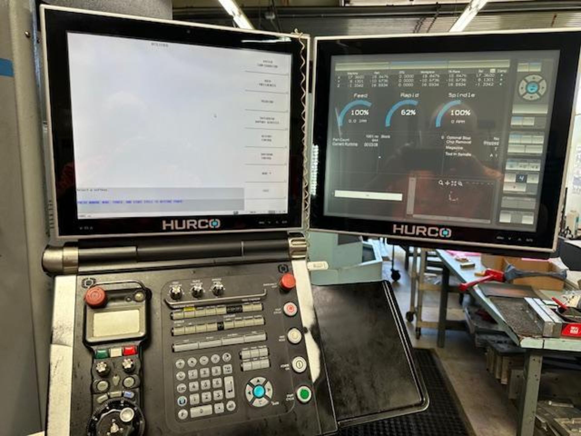 2016 HURCO VMX-42I VERTICAL MACHINING CENTER - WINMAX CONTROL, 4TH AXIS ...