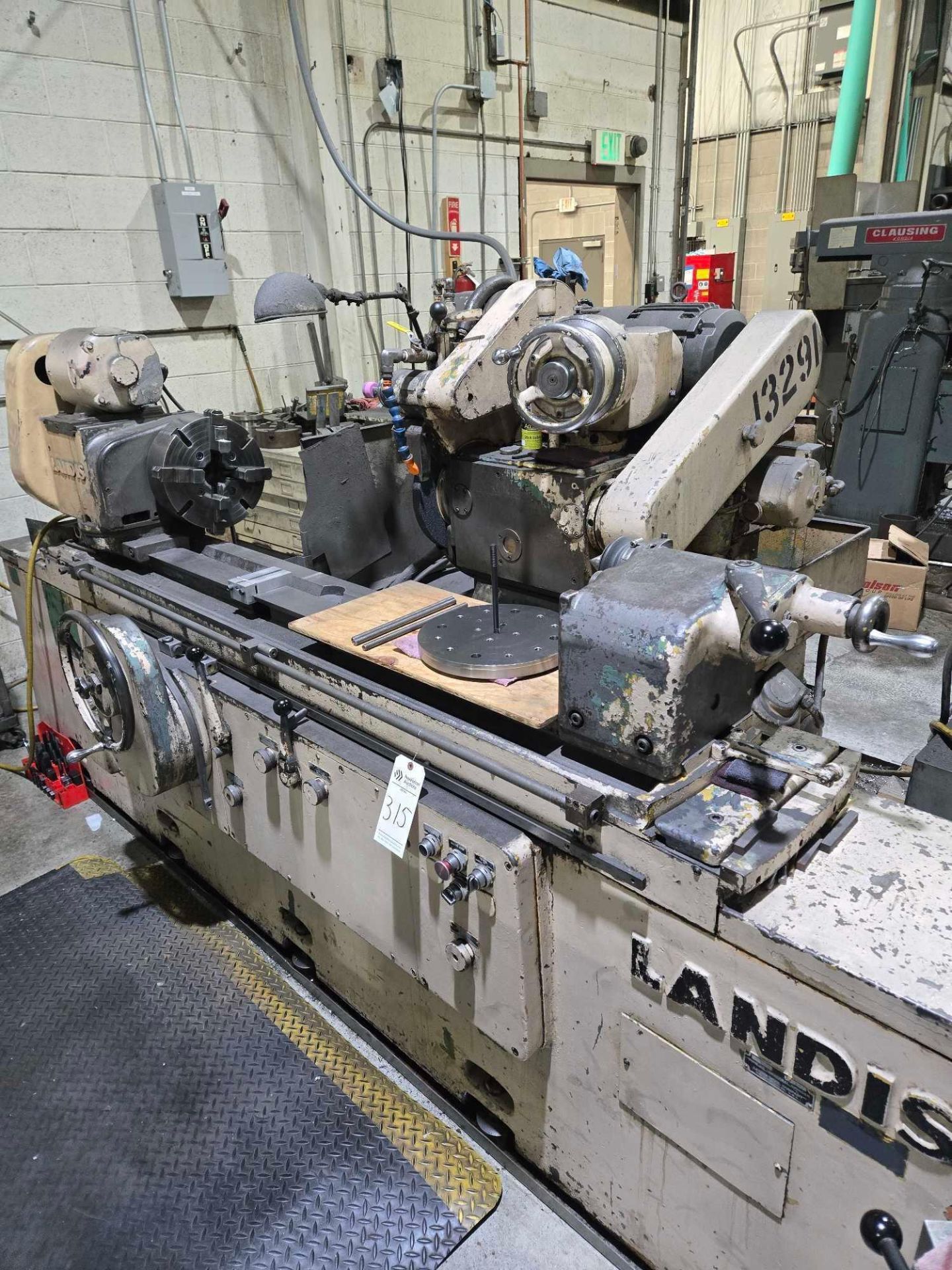 LANDIS 3R 14"X 48" UNIVERSAL GRINDER SN:840-712" 4-JAW CHUCK NO OUT OF ...