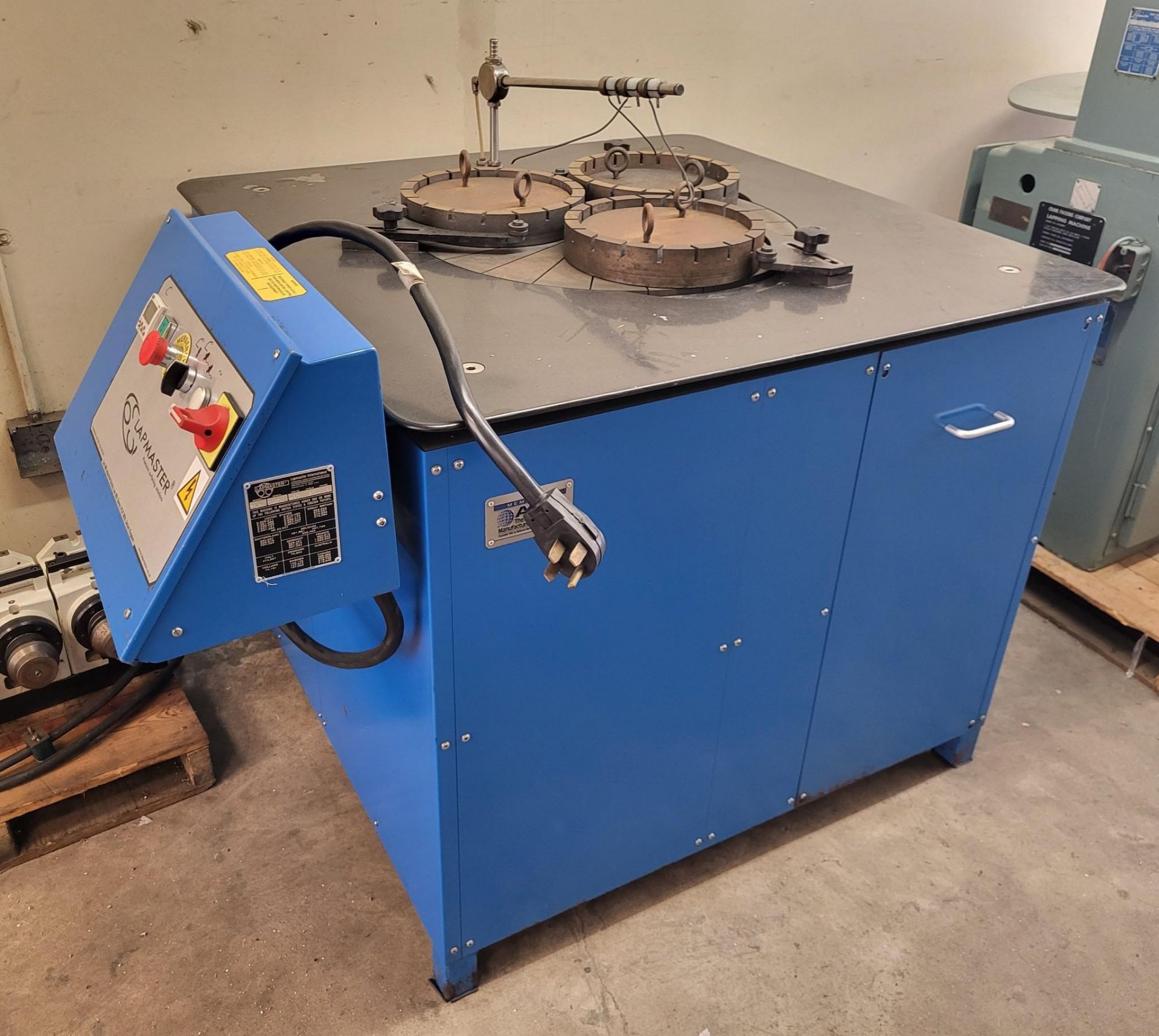 LAPMASTER MODEL 24 SINGLE SIDED 24 INCH PLATE DIAMETER LAPPING MACHINE ...