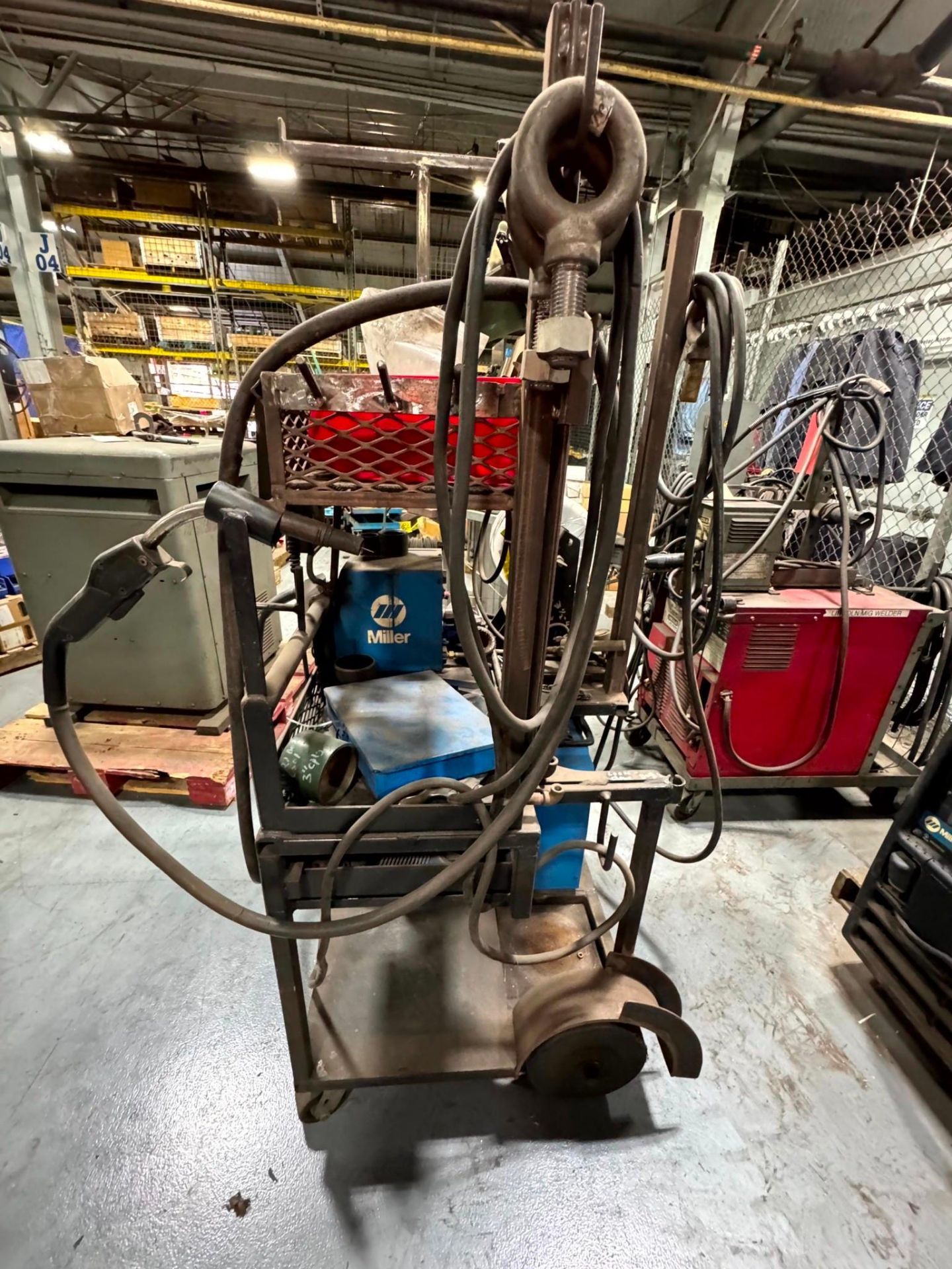 MILLER XMT 304 CC/CV DC INVERTER ARC WELDER, MILLER 80 SERIES WIRE ...