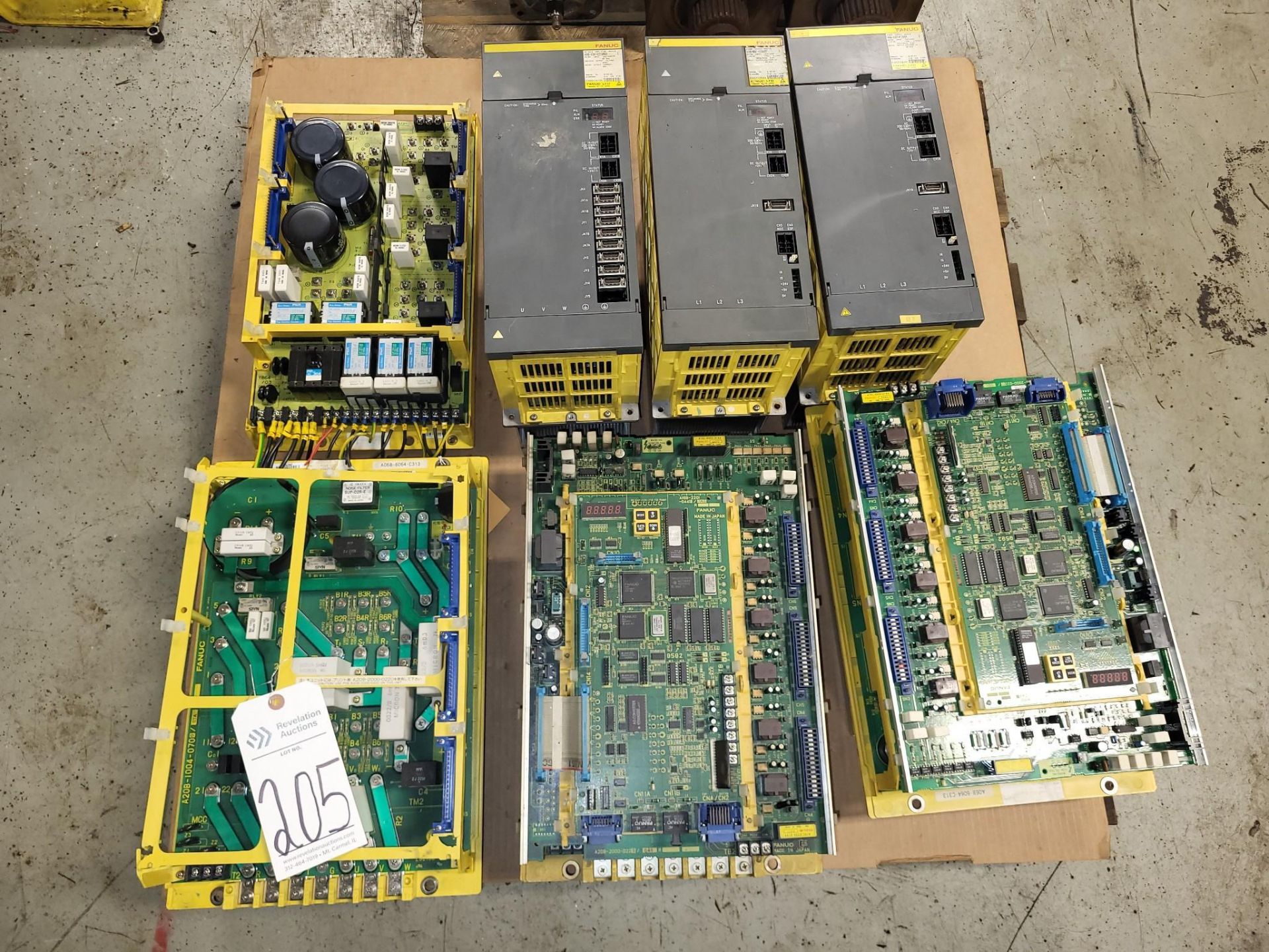 ASSORTED FANUC SPINDLE SERVO AND SPINDLE AMP UNITS Item Location ...