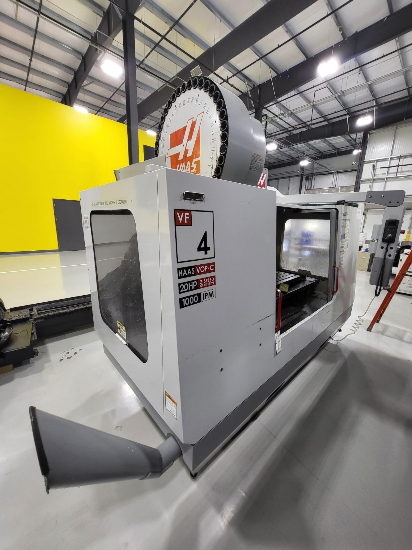 2004 HAAS VF-4B VMC VERTICAL MACHINING CENTER WIRED FOR 4TH & 5TH AXIS ...
