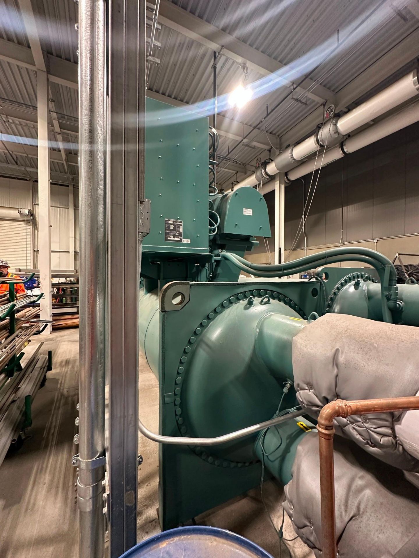800 TON YORK CENTRIFUGAL CHILLERS MODEL #YKL7LGH9-UEHS, NEW, NEVER USED ...