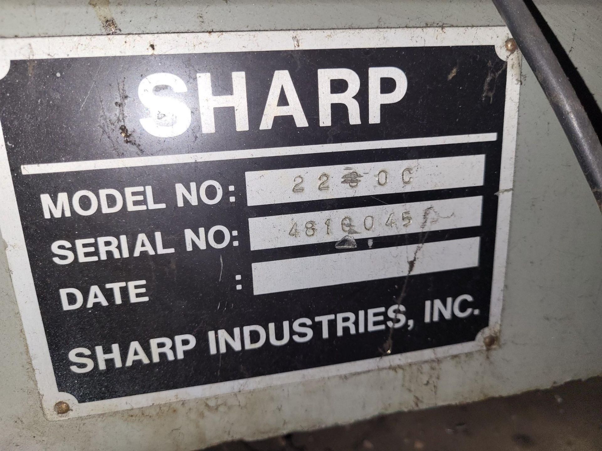 SHARP 2280C 120.5" L 15 HP 12 SPEED PRECISION ENGINE LATHE SN: 4810045 ...