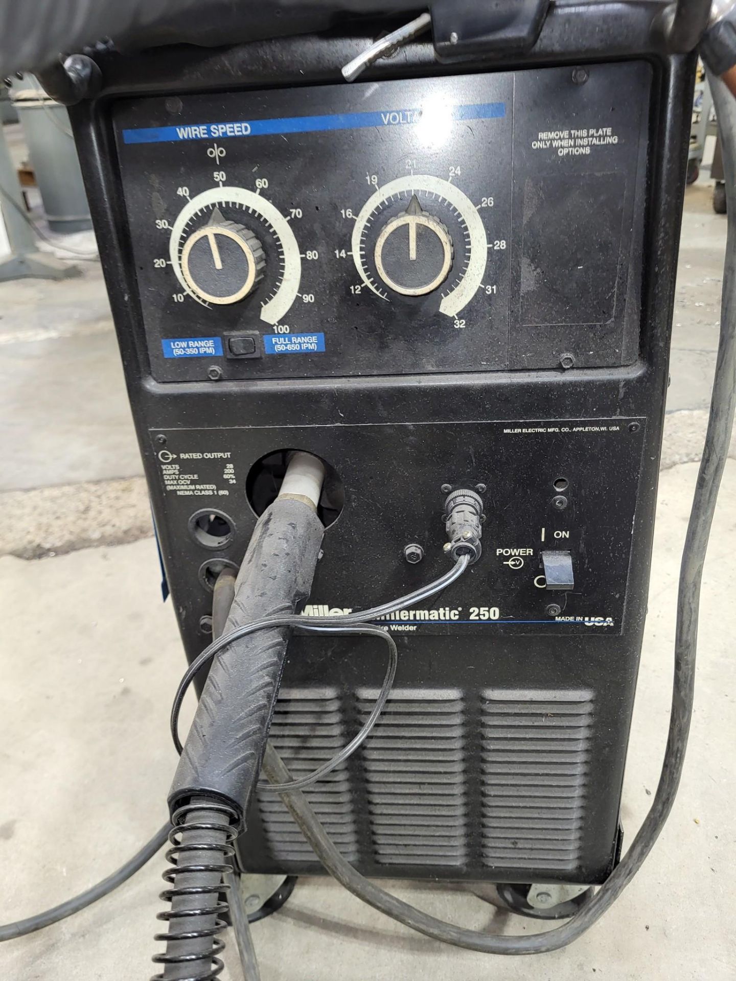 MILLER MILLERMATIC 250 MIG WELDER WITH ACCESSORIES *TANK NOT INCLUDED ...