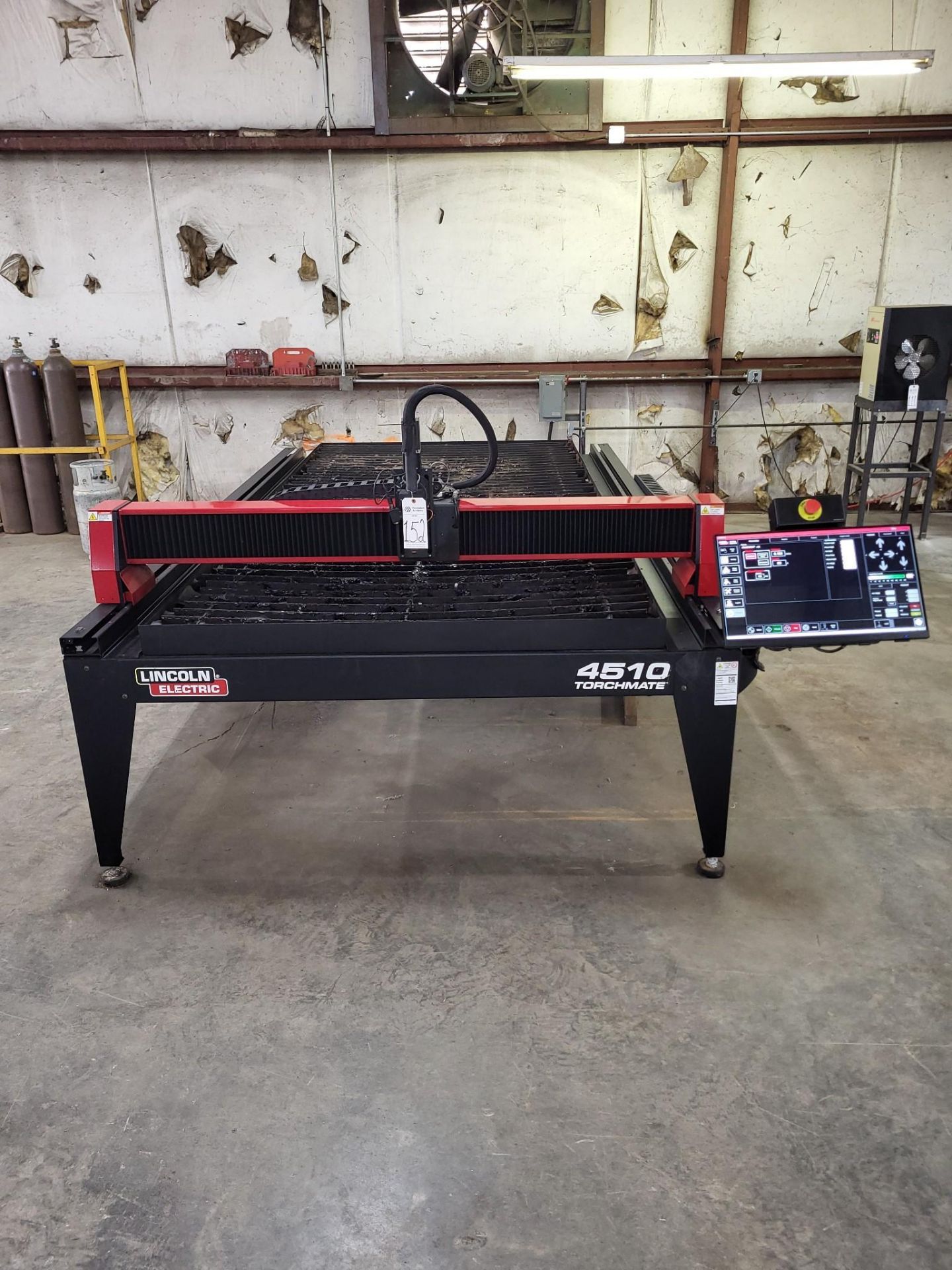 LINCOLN ELECTRIC 4510 TORCHMATE CNC PLASMA CUTTING TABLE WITH ACCUMOVE ...