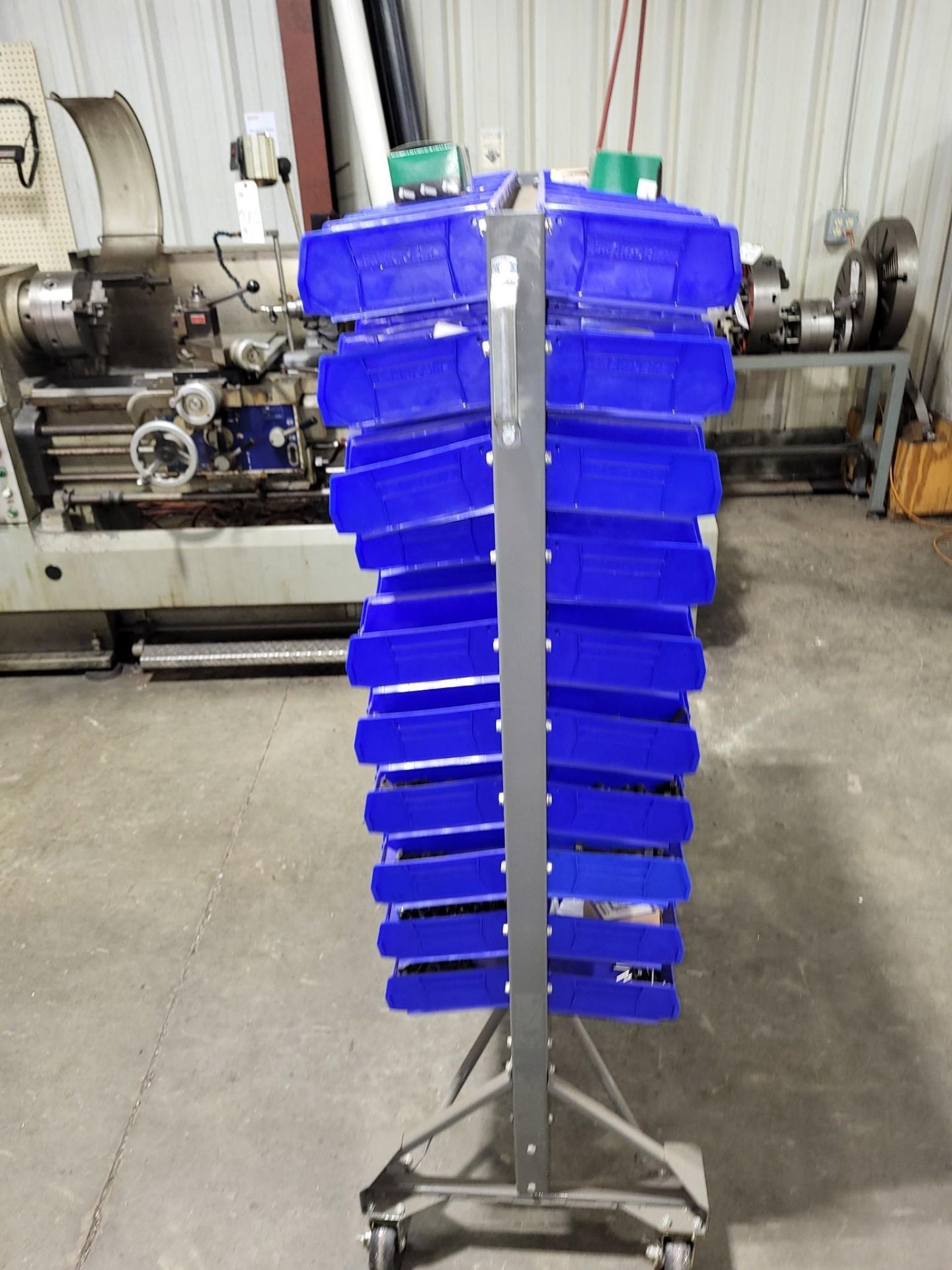 DOUBLE SIDED ROLLING LOUVERED RACK FILLED WITH ASSORTED HARDWARE Item ...