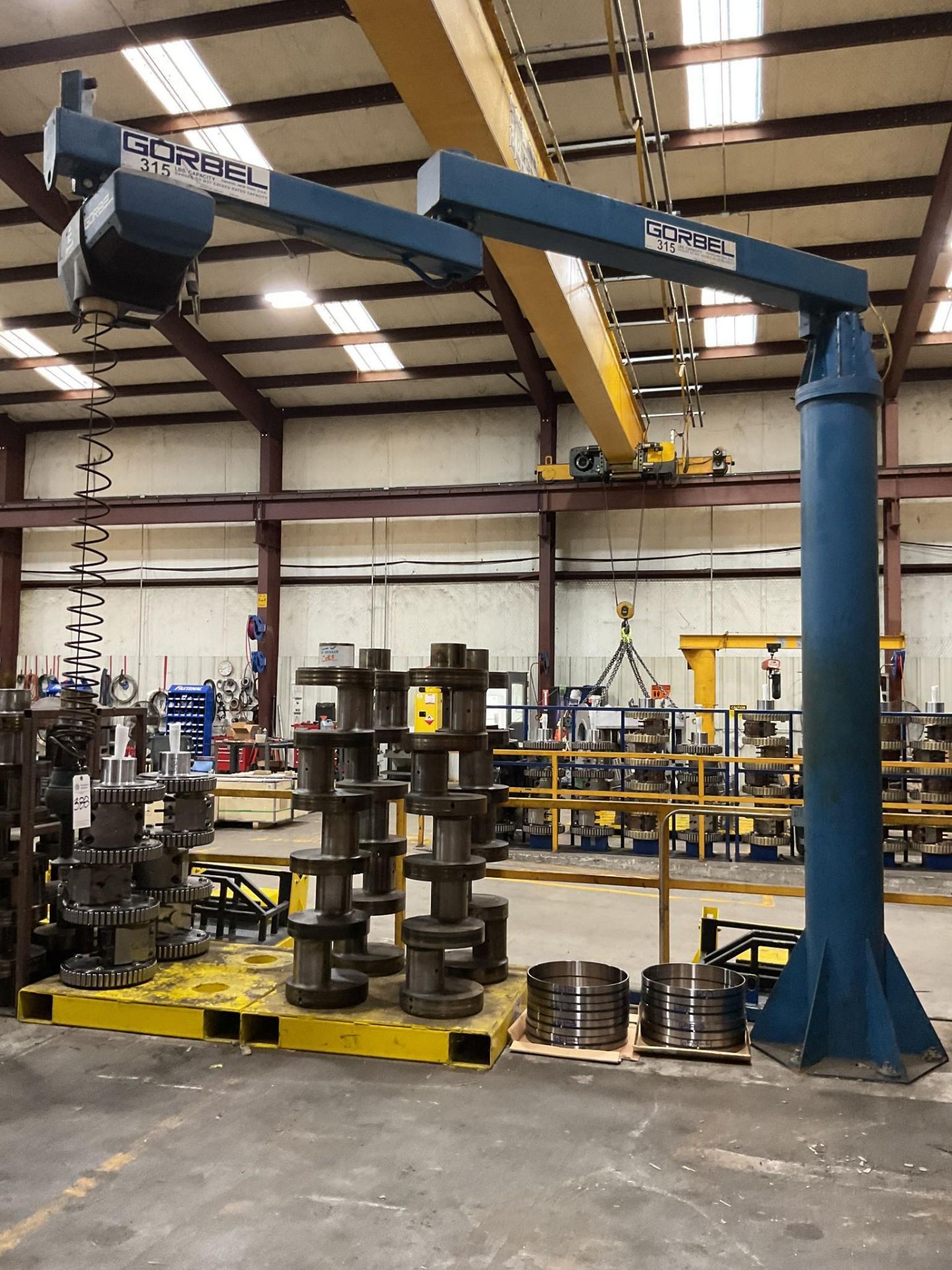 GORBEL ARTICULATING JIB CRANE WITH GORBEL G-FORCE INTELLIGENT LIFTING ...