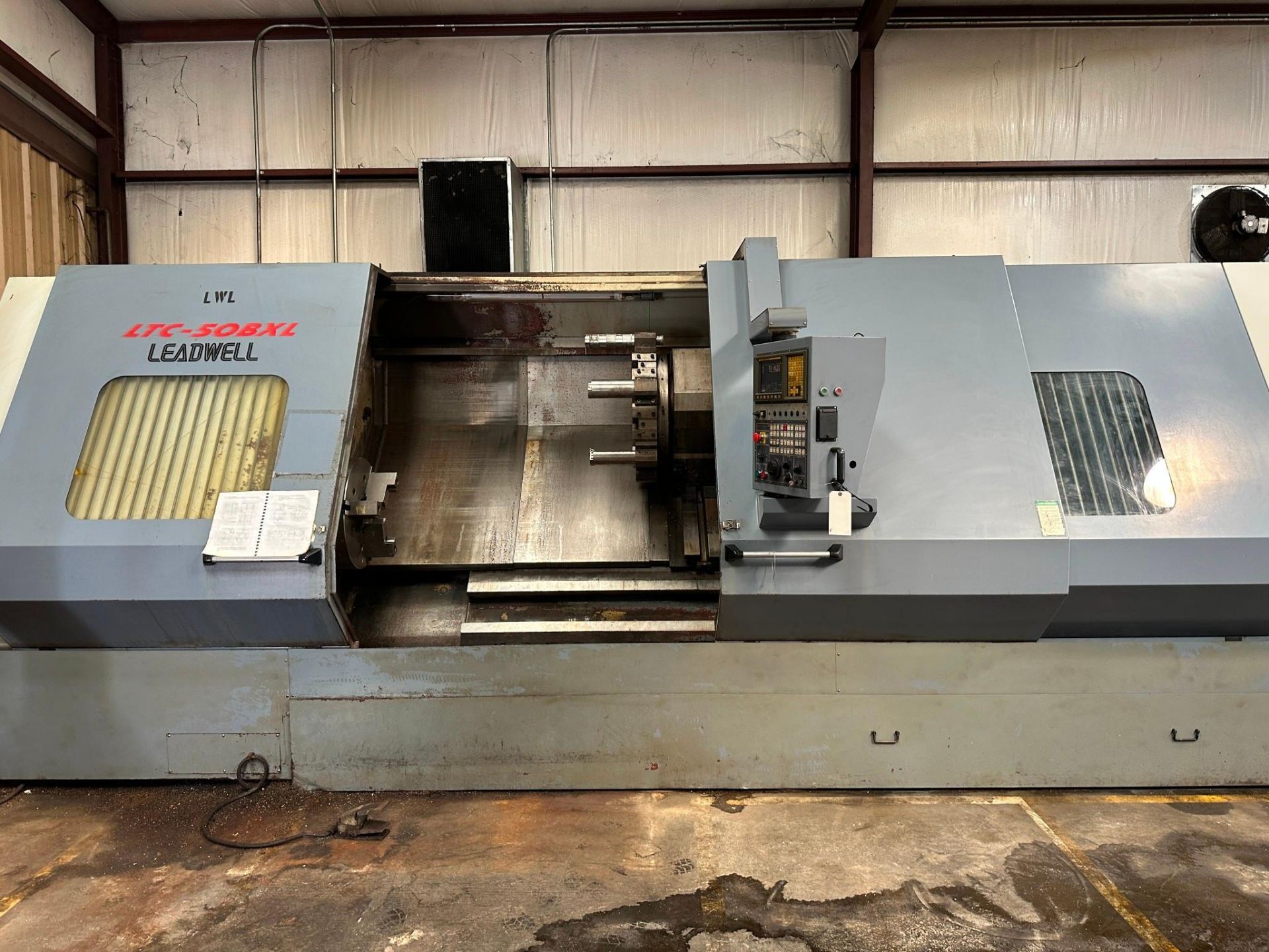 LEADWELL LTC-50BXL CNC LATHE, TURNING CENTER, 21" KITAGAWA B-21 3 JAW ...