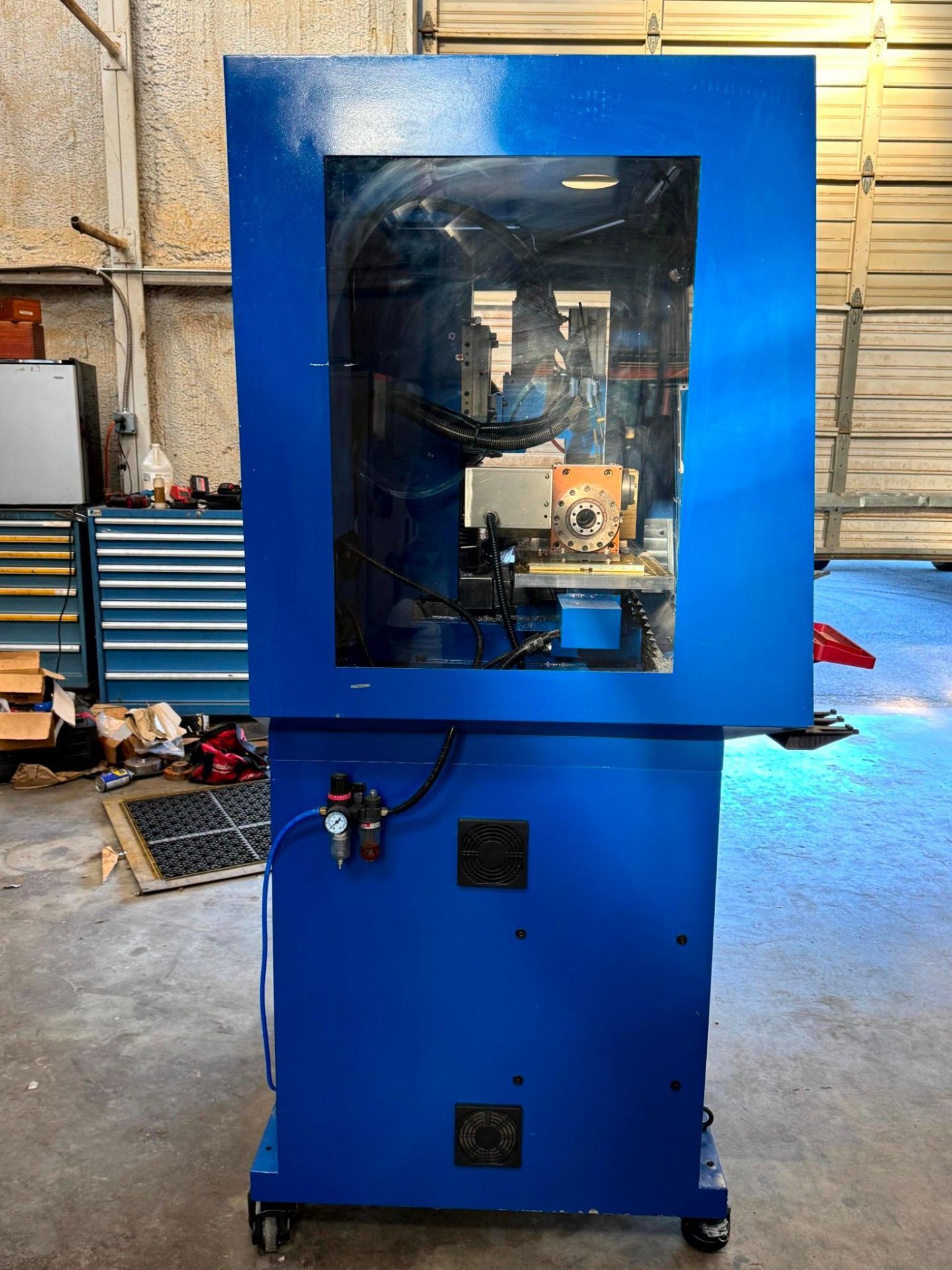 INTELITEK PROMILL 8000 CNC MACHINING CENTER, 4TH AXIS, VISE & TOOLING ...