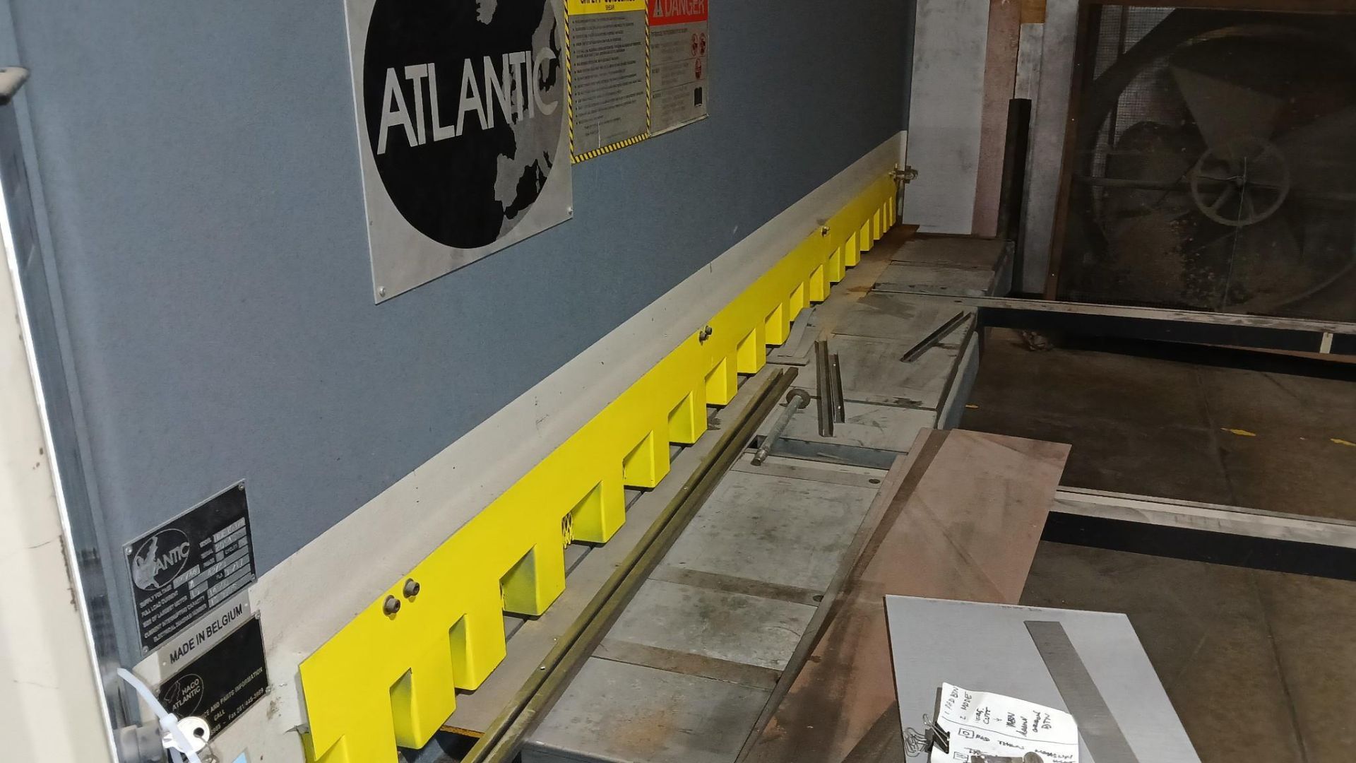 ATLANTIC HDE 10-1/4 10' X 1/4 " HYDRAULIC SHEAR WITH SQUARING AM AND ...