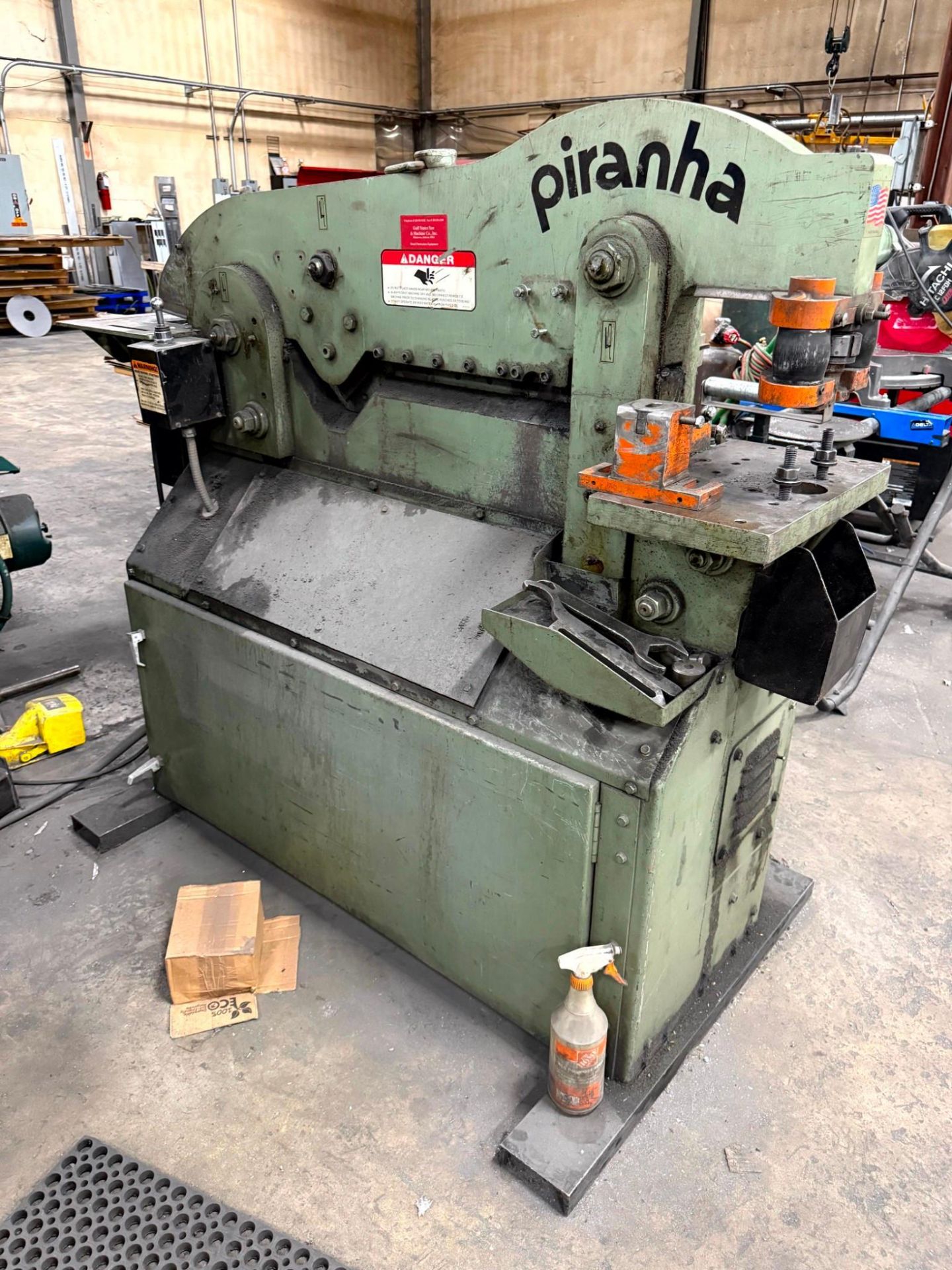 50 TON PIRANHA P50 IRONWORKER TONNAGE: 50 TON PUNCH: 1-1/16″ D THRU 1/2 ...