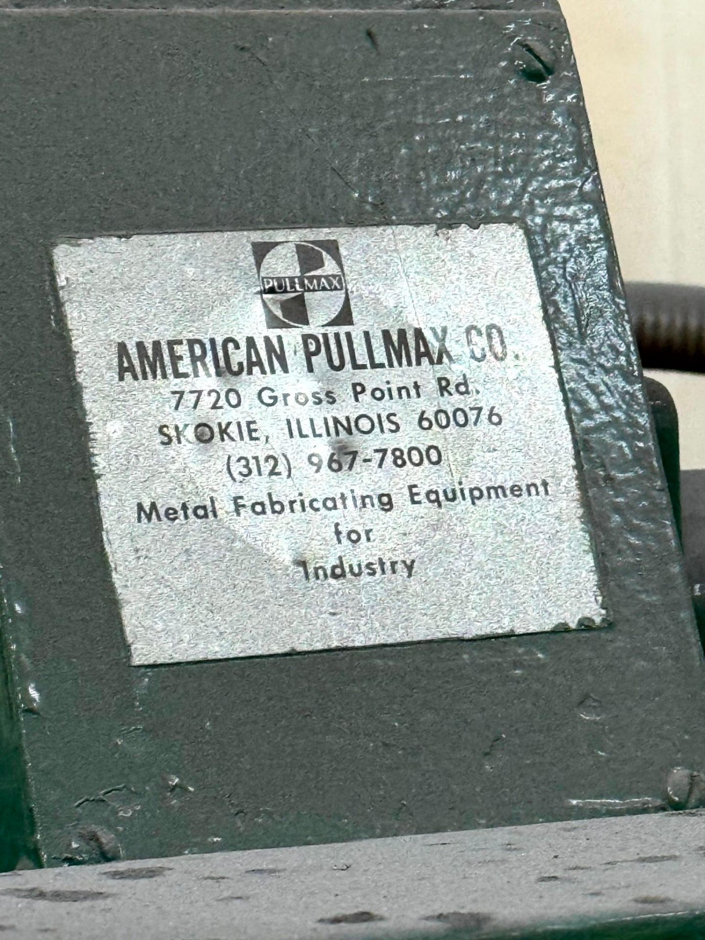AMERICAN PULLMAX NIBBLER Item Location - Nashville, TN NO OUT OF STATE ...