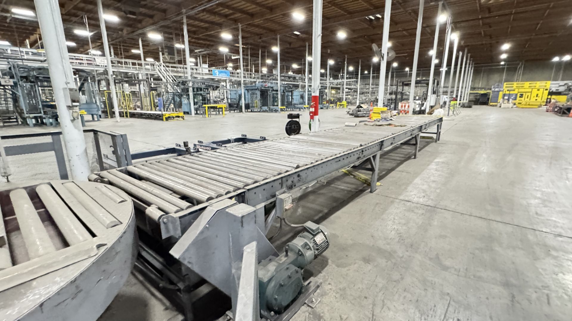 Lantech Automatic Pallet Wrapper, Partly disassembled, with appro 6'dia ...