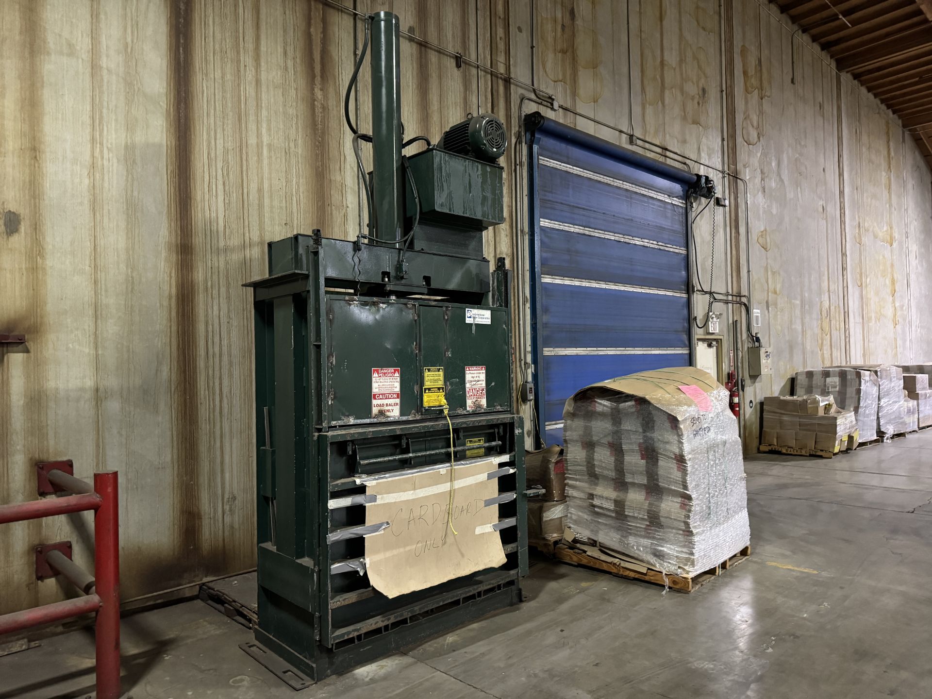 International Baler Cardboard Baler, model TVB607LS, s/n 0.0205149 ...