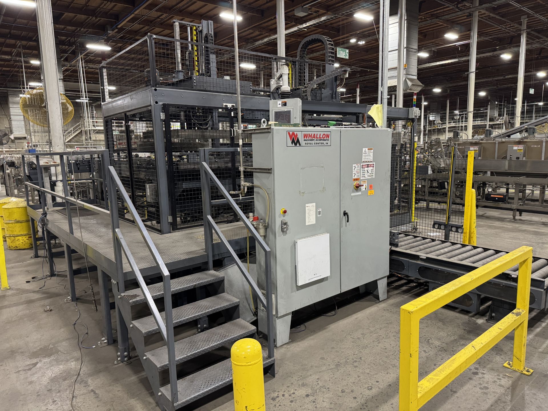Whallon Double Brite Depalletizer - Line 5, model PD180F, s/n 11648 ...