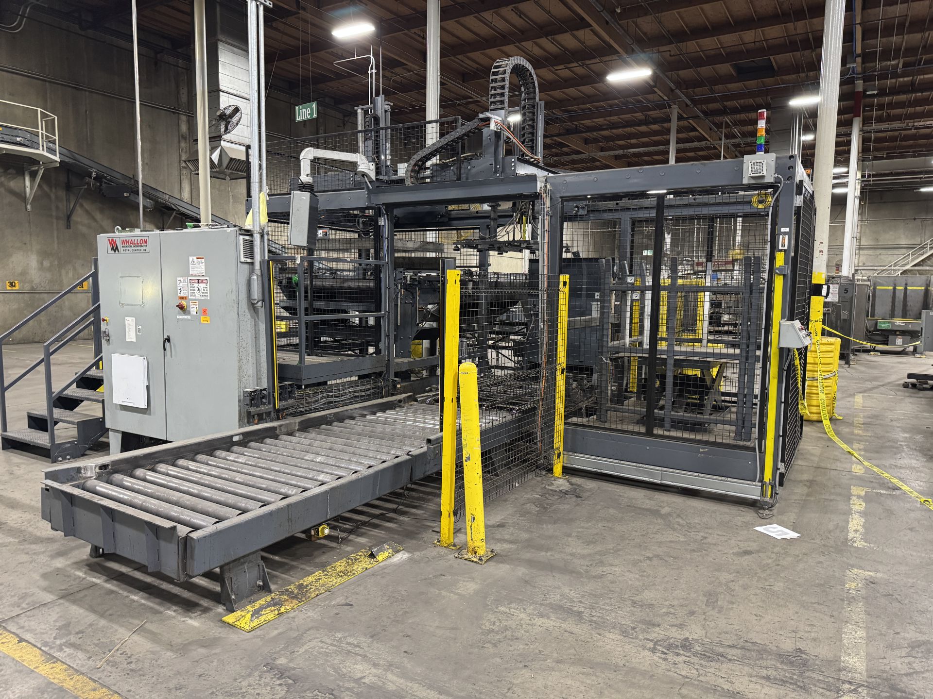 Whallon Double Brite Depalletizer - Line 5, model PD180F, s/n 11648 ...