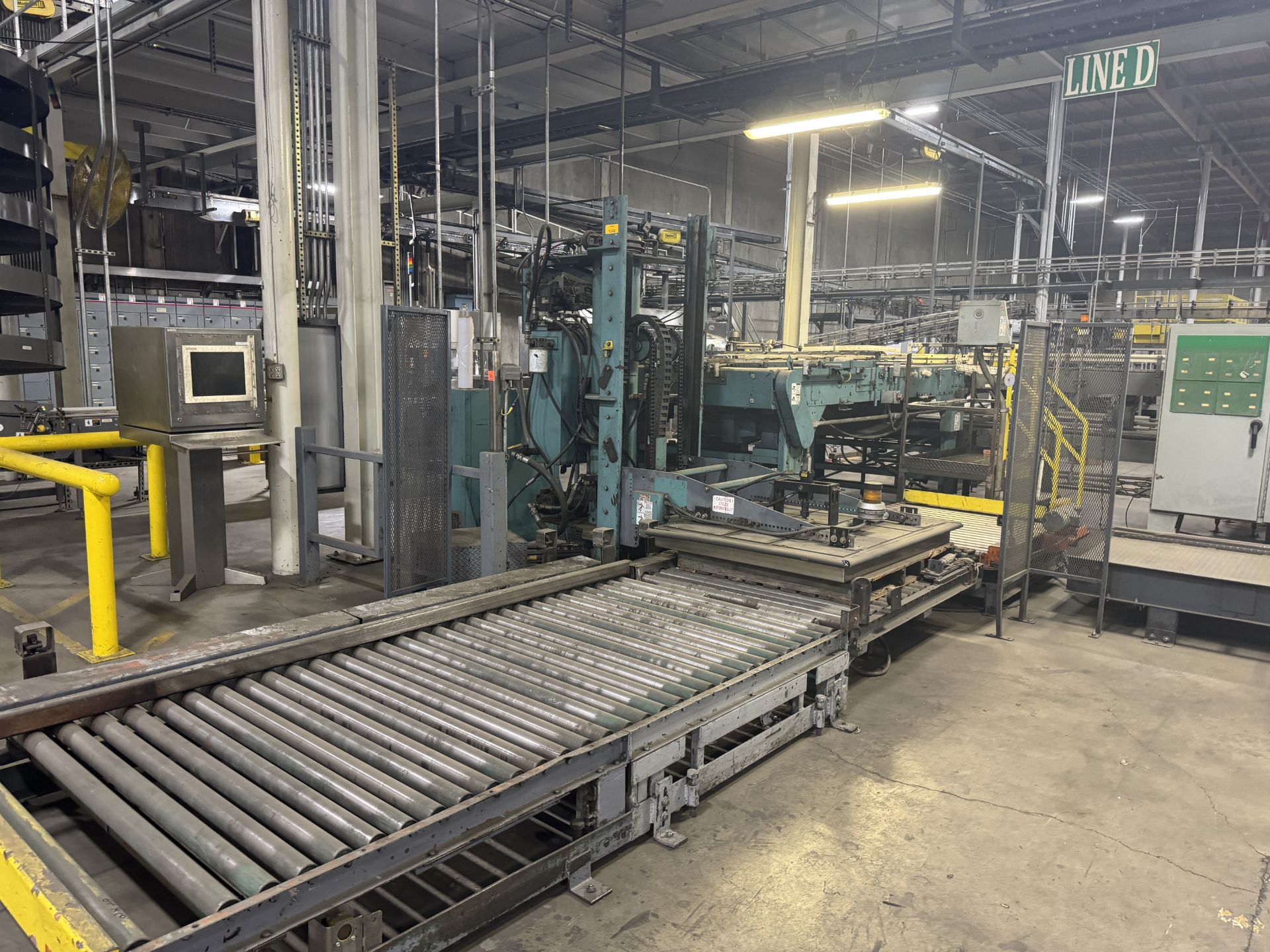 Whallon Brite Depalletizer - Line D, Magnetic head pick up, up to 3 to ...