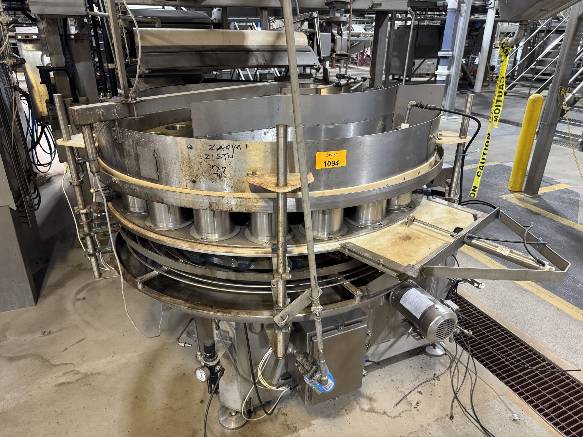 Zacmi Rotary Pocket Filler (Line-C), 603x700 can, 21 Stations, 30"x 8 ...