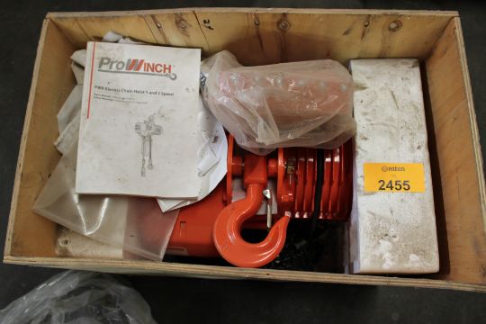 Prowinch Electric Hoist, electric chain hoist, 220/420v, 2 ton capacity ...