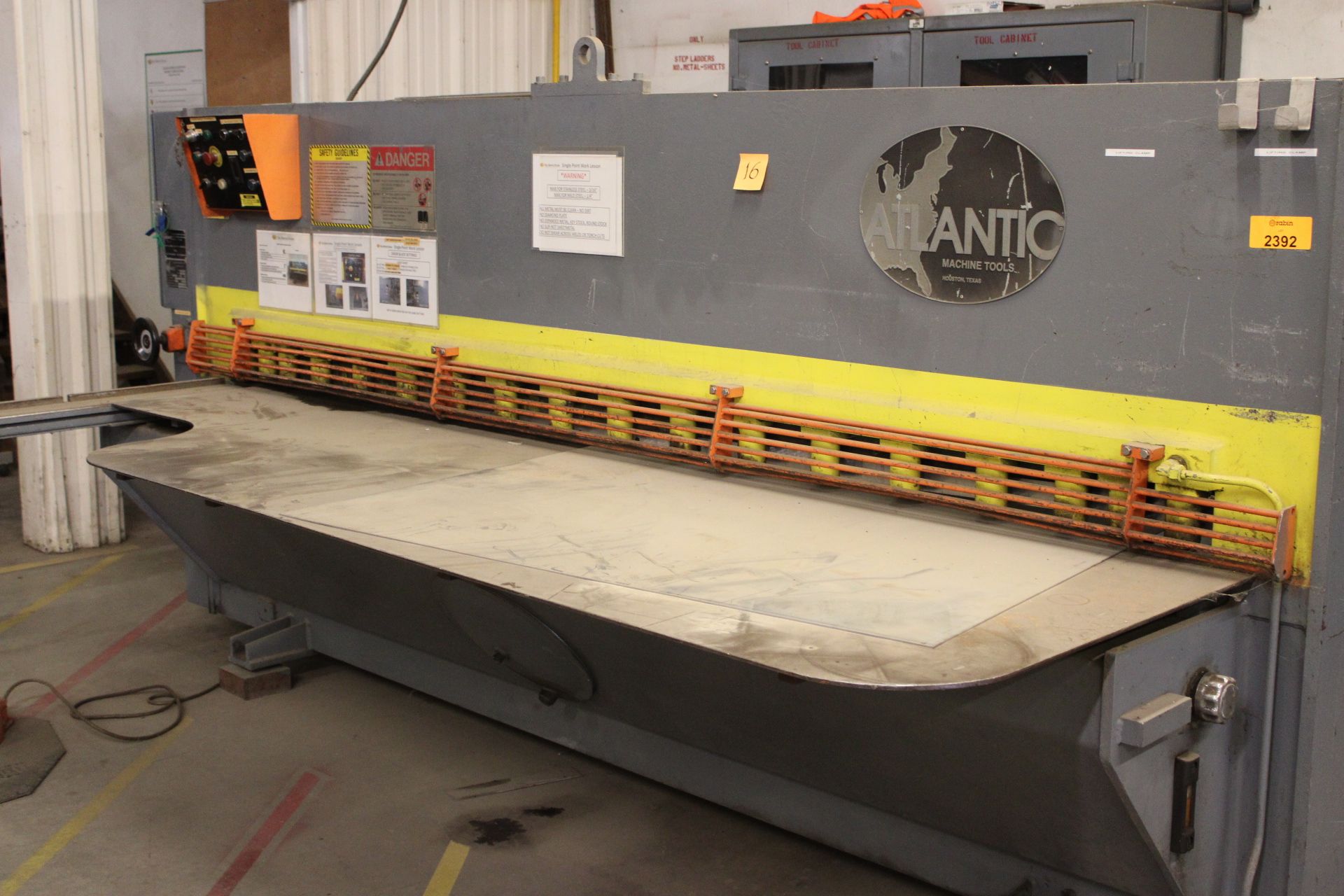 Atlantic Shear, model HDE 10 X 1/4", s/n 91103706, [Machine Shop]
