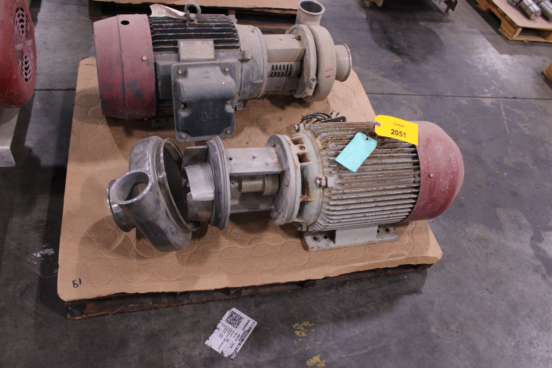 Fristam Centrifugal pumps, model Fp Series, inlet 6"/ outlet 3" w ...