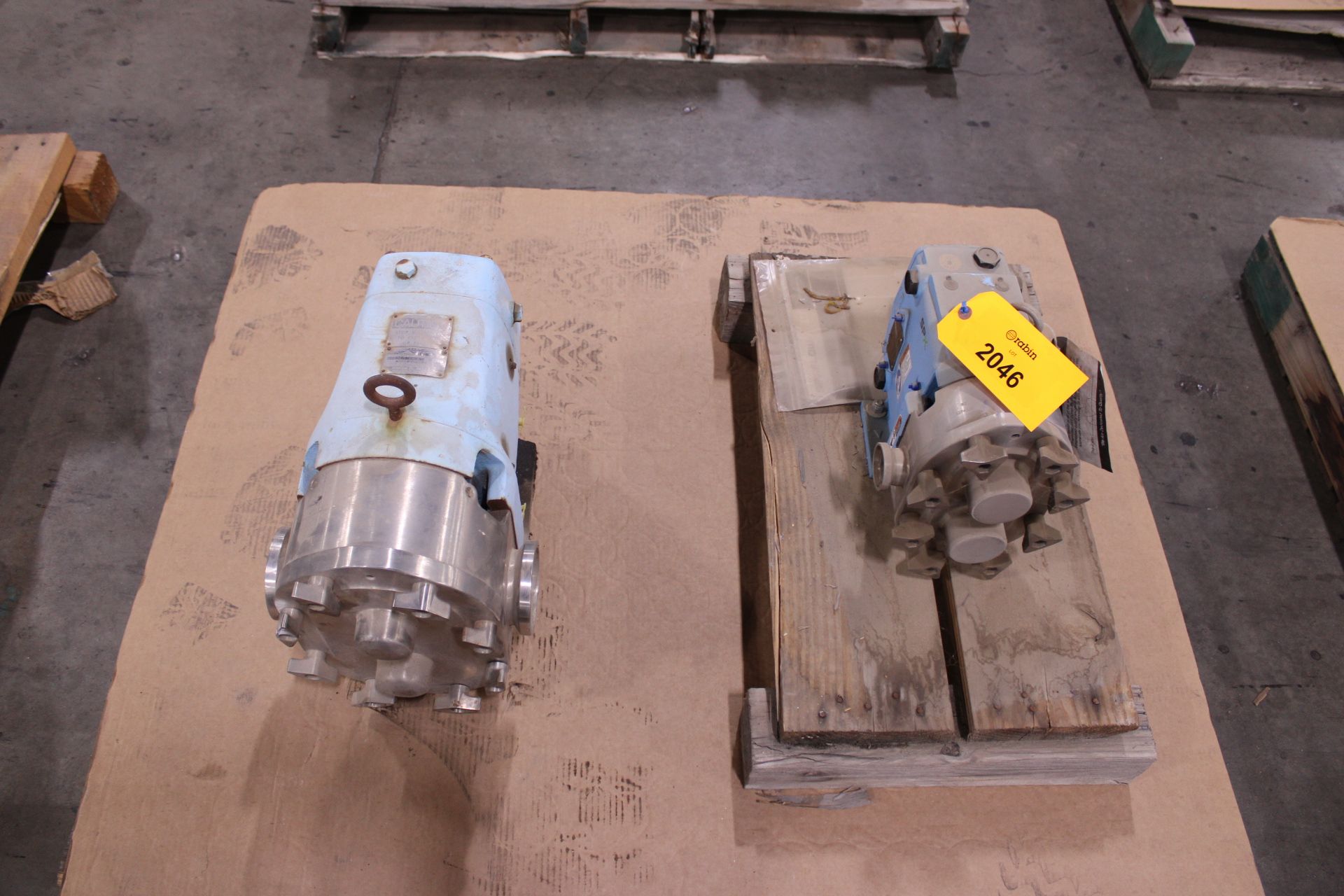 Waukesha ss positive displacement pumps, model 030U1, 36gpm, mawp ...