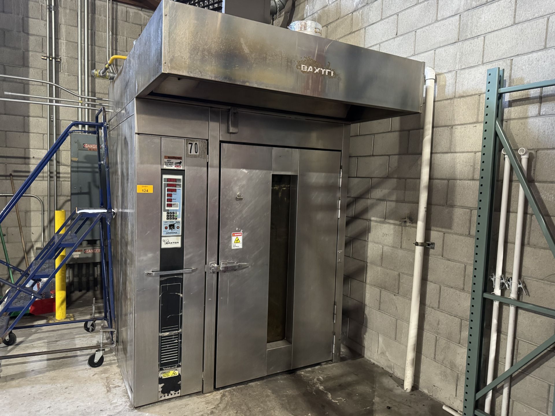 Baxter Rotary Rack Oven, model OV210G-M2B, s/n 9702-02849, double rack ...