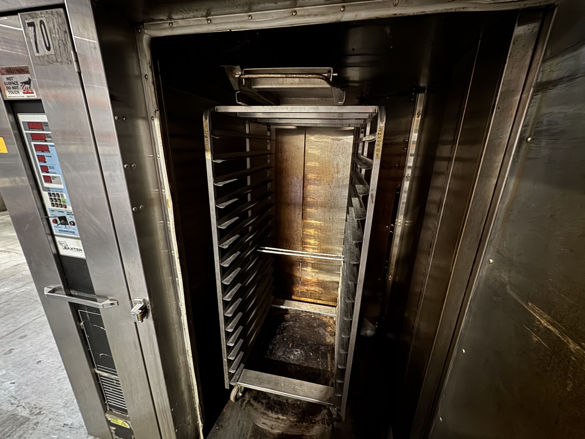 Baxter Rotary Rack Oven, model OV210G-M2B, s/n 9702-02849, double rack ...