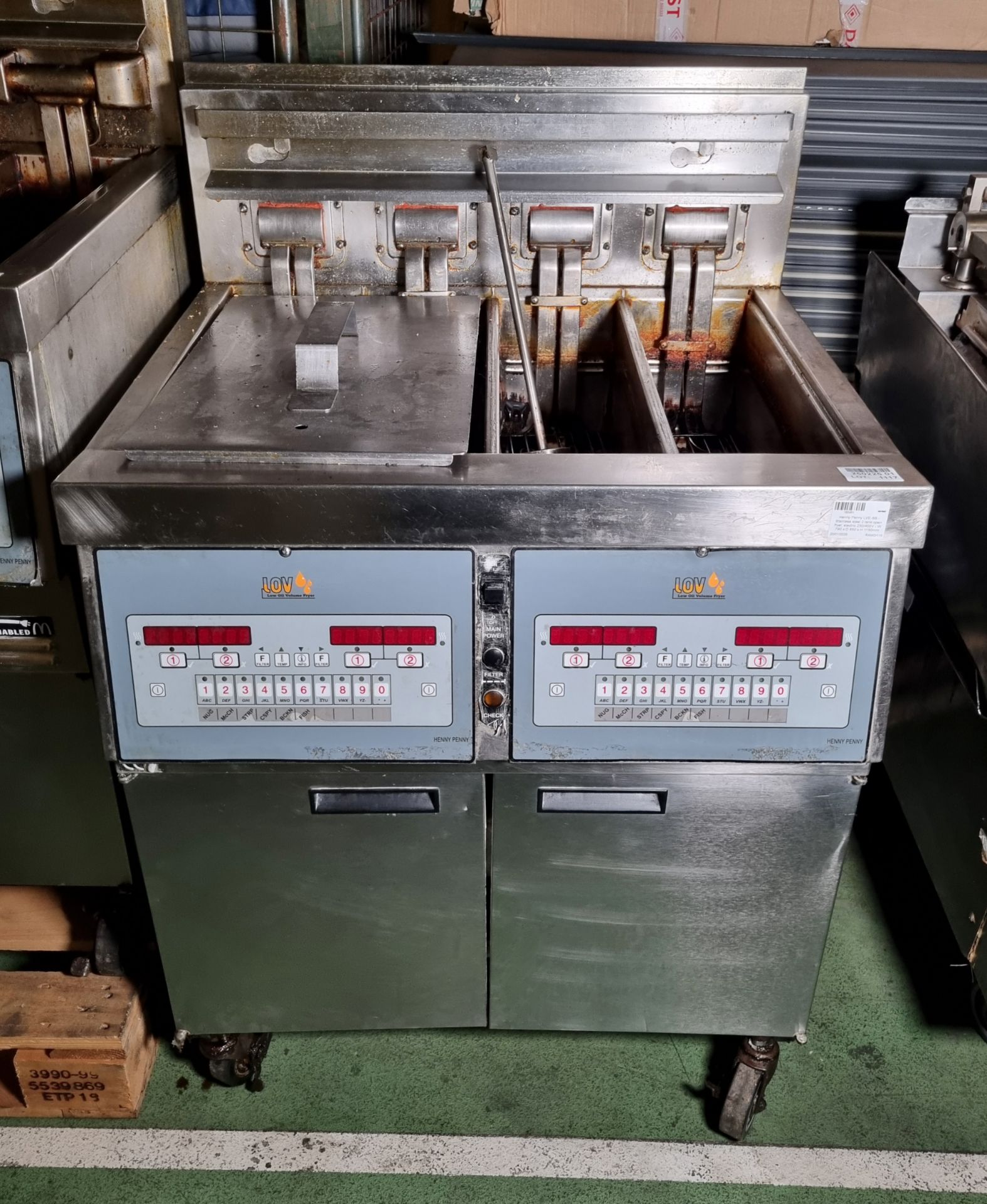 Henny Penny LVE-SS stainless steel 2 tank electric open fryer - 230 ...