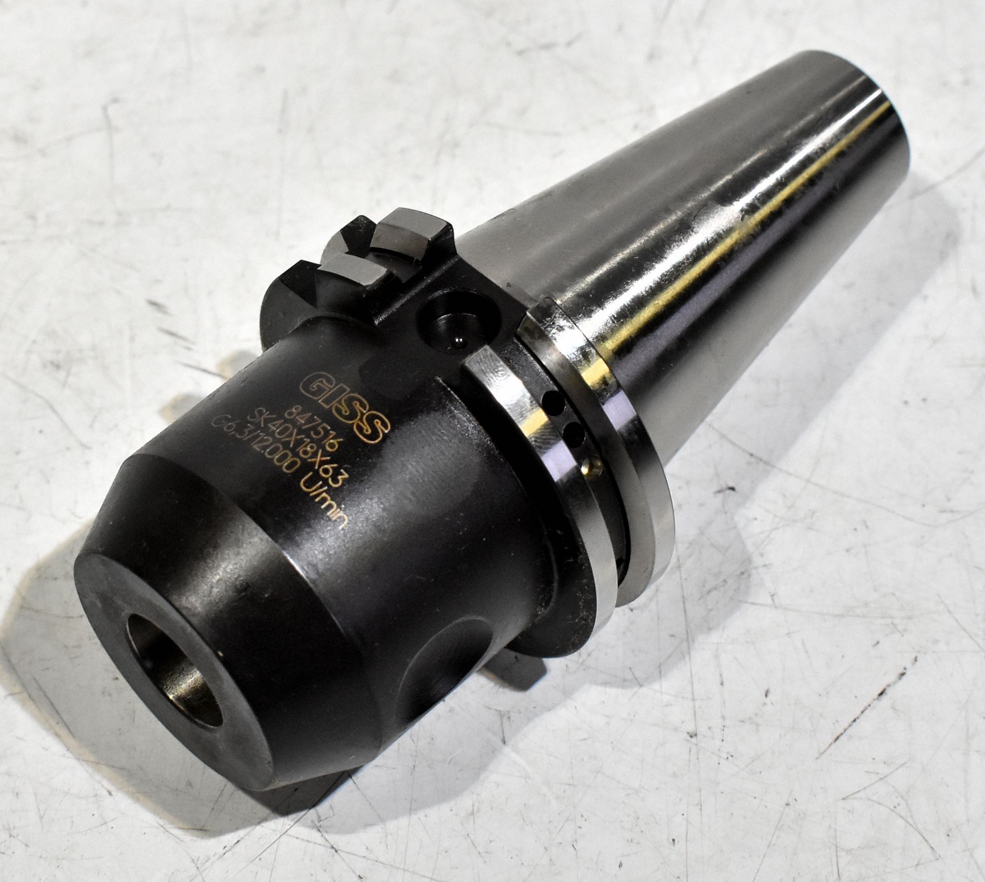 Giss SK40-18-63 end mill adaptor Weldon, G6, 3/12.000 U/min