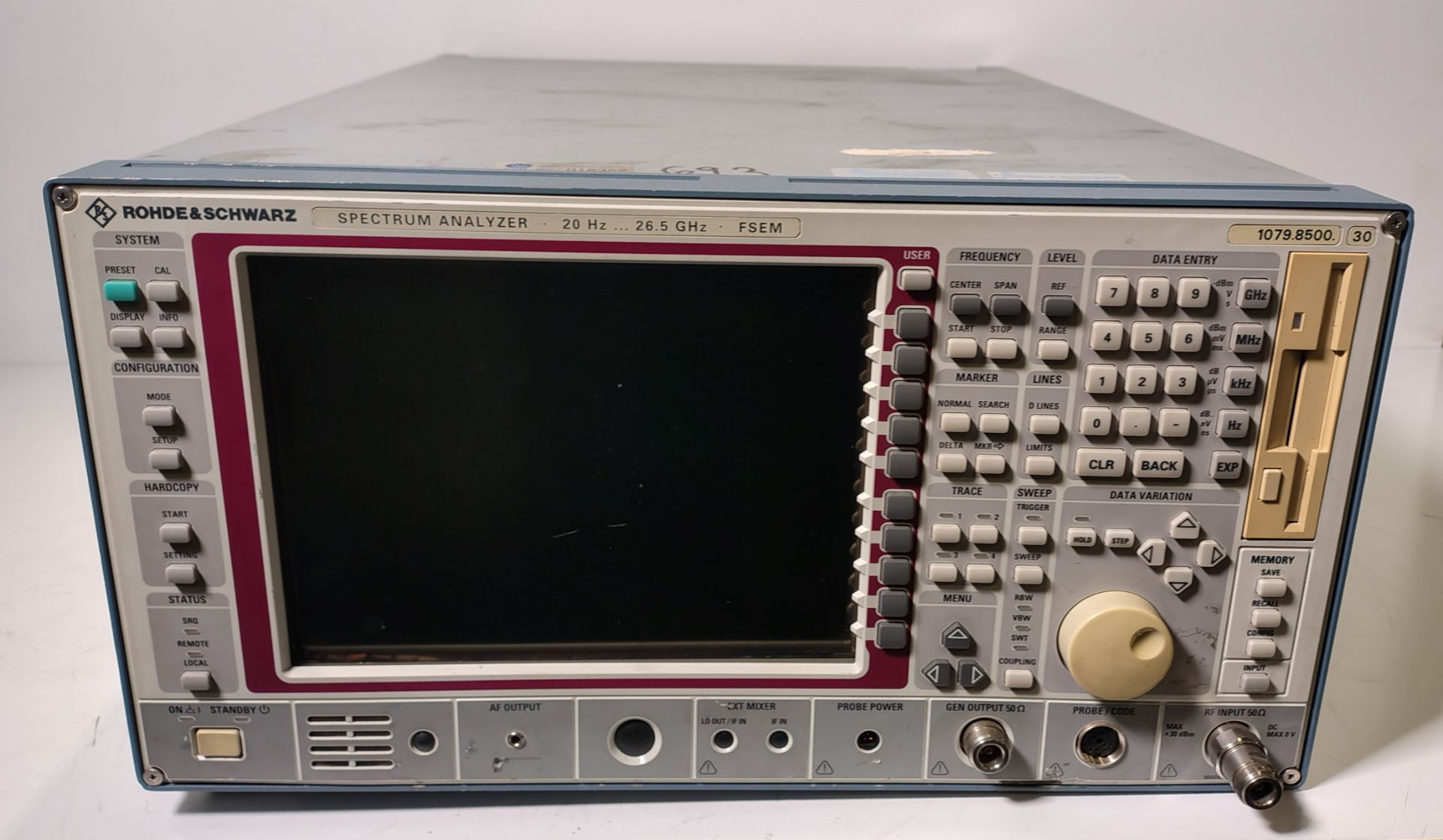 Rohde & Schwarz FSEM spectrum analyzer - 20 Hz - 26.5 GHz - Serial No ...