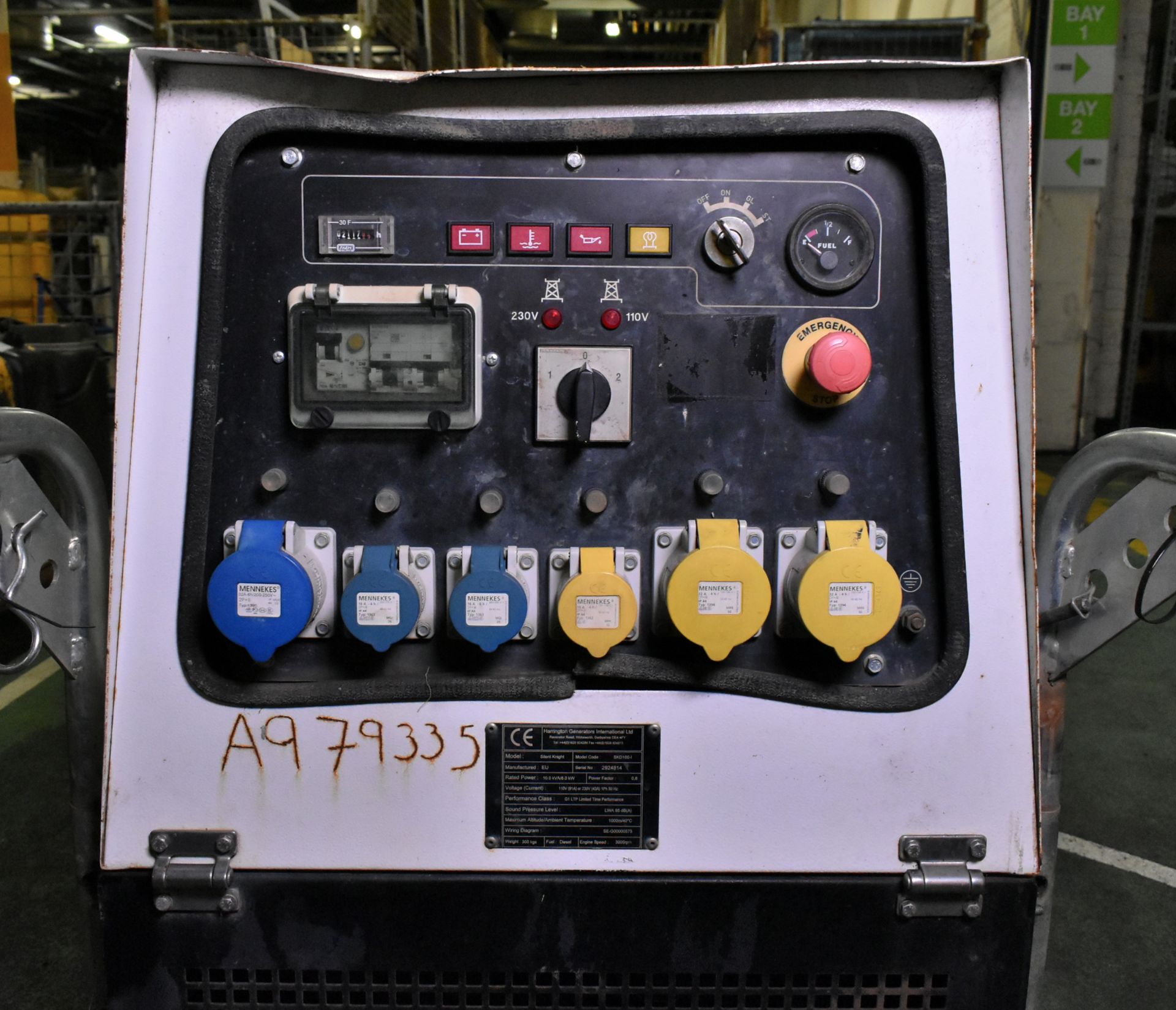 Harrington Generators International (HGI) Silent Knight SDK100-I 10kVA ...